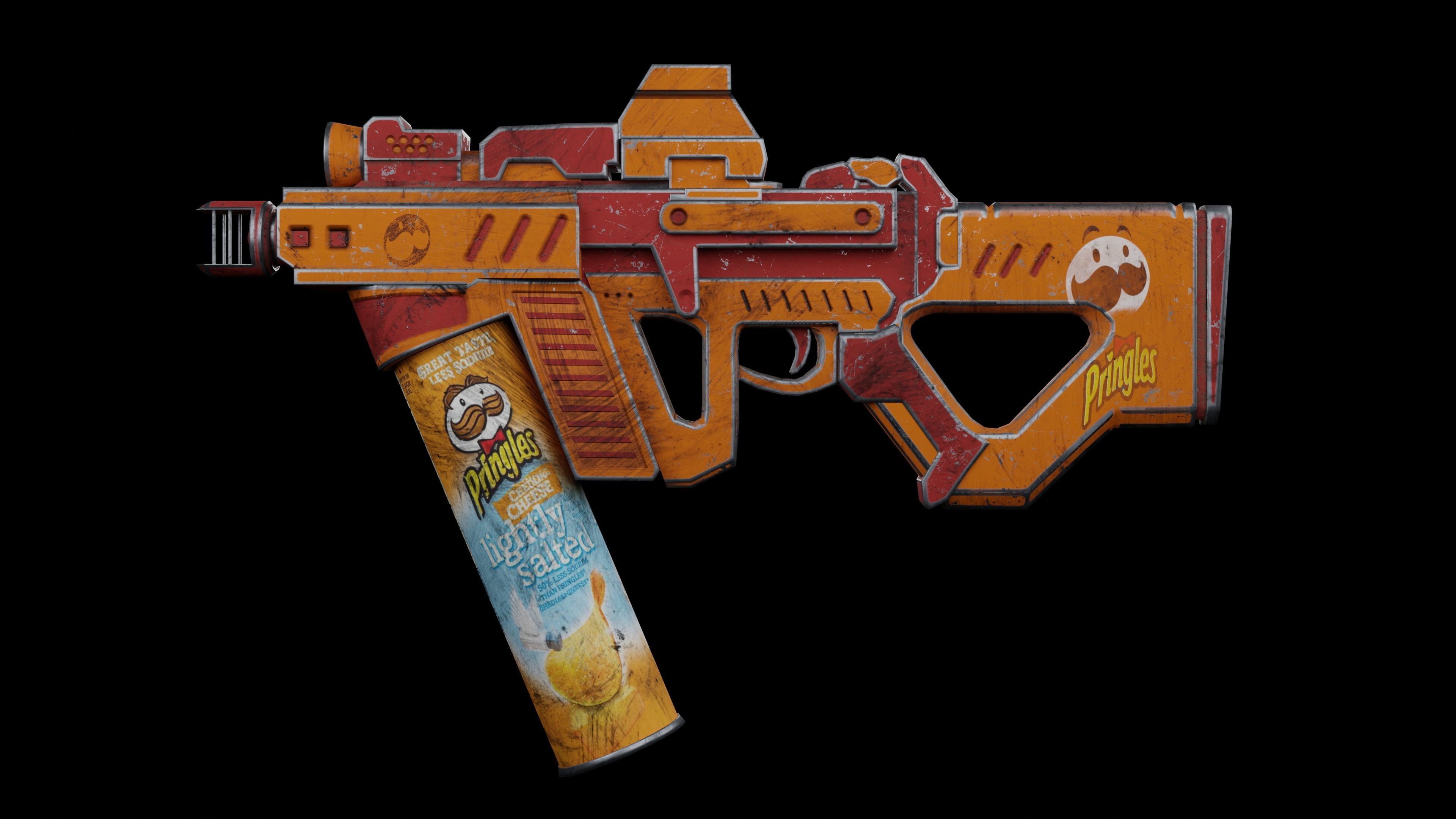 3D model Pringles Gun VR / AR / low-poly | CGTrader