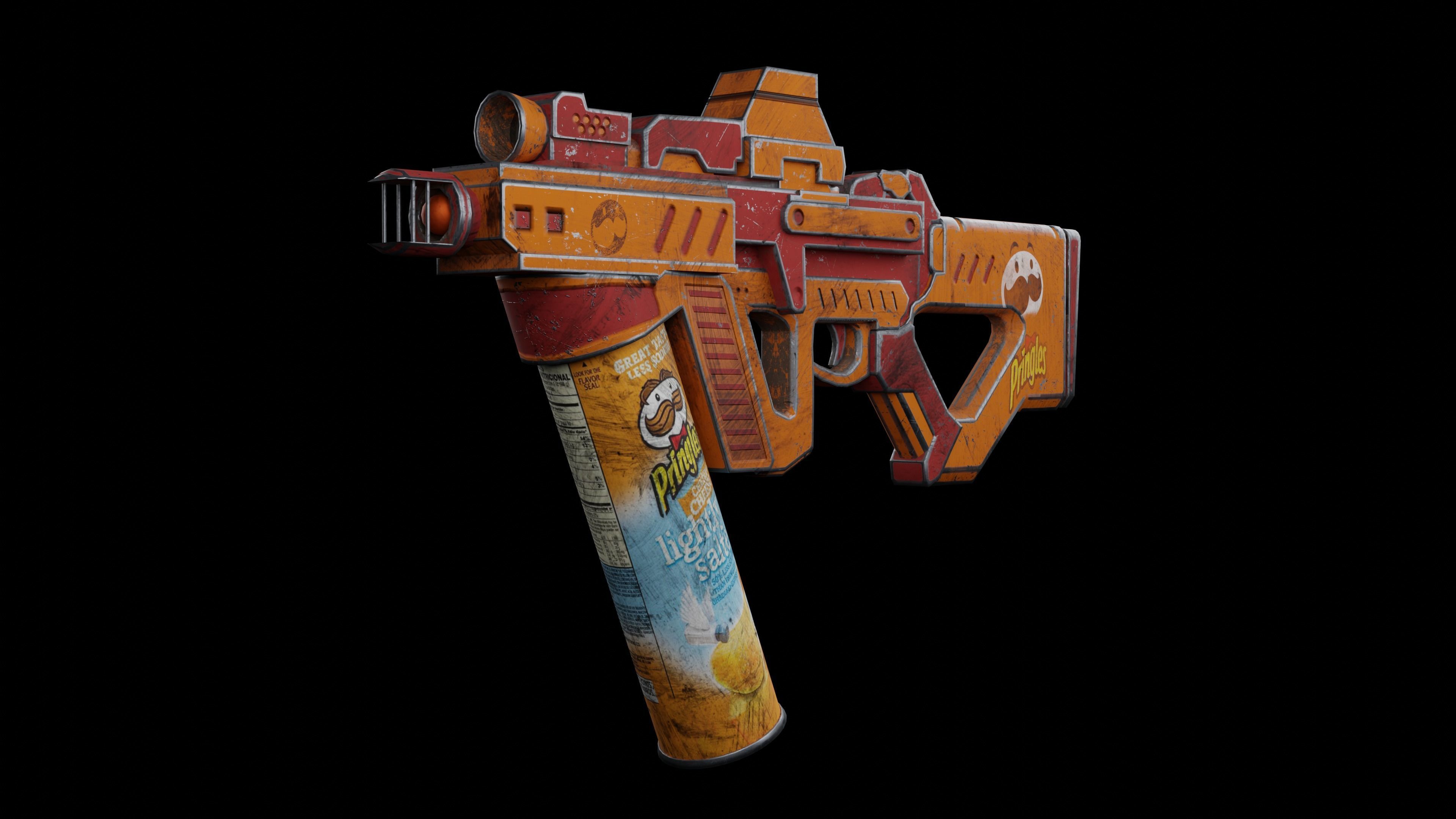 3D model Pringles Gun VR / AR / low-poly | CGTrader