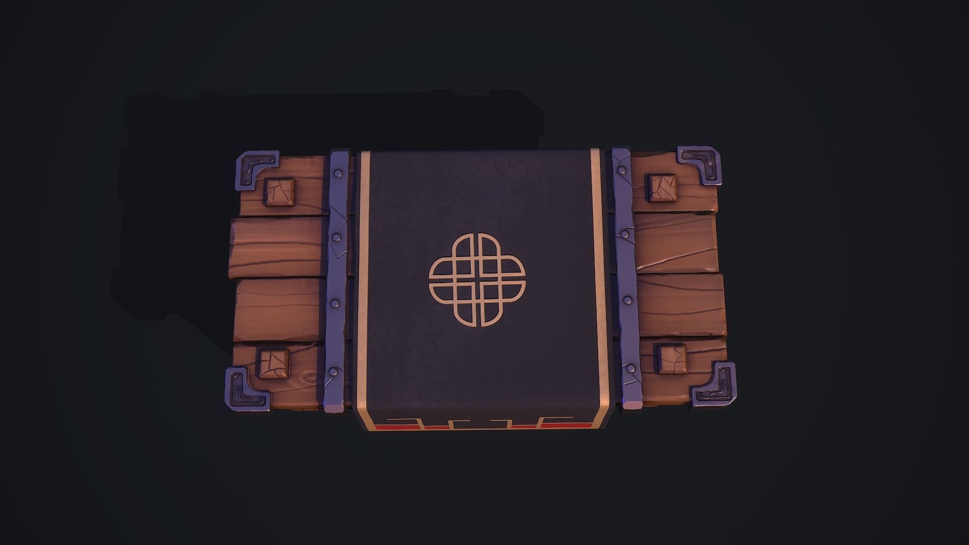 3D model Stylized table PBR game ready Low-poly 3D model VR / AR / low ...