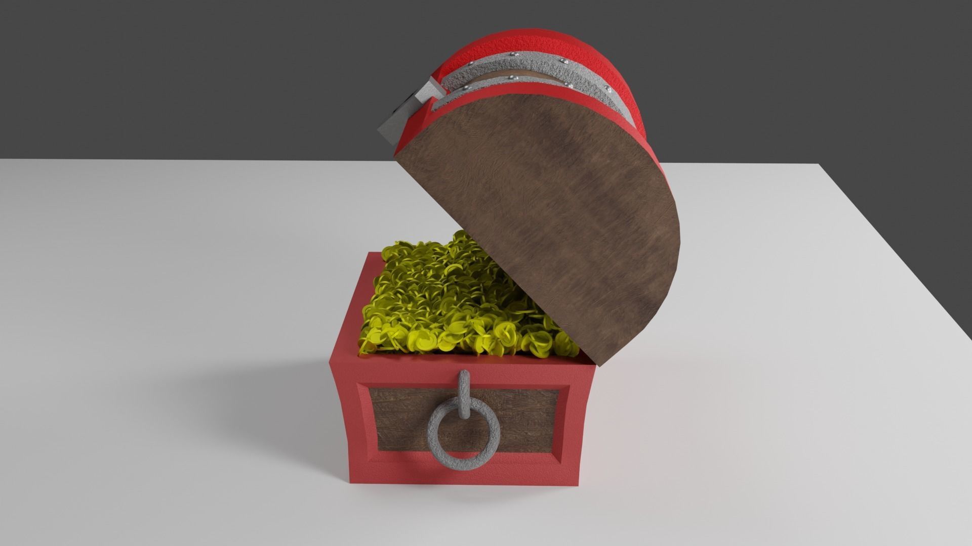 3D model Chest full of coins VR / AR / low-poly | CGTrader