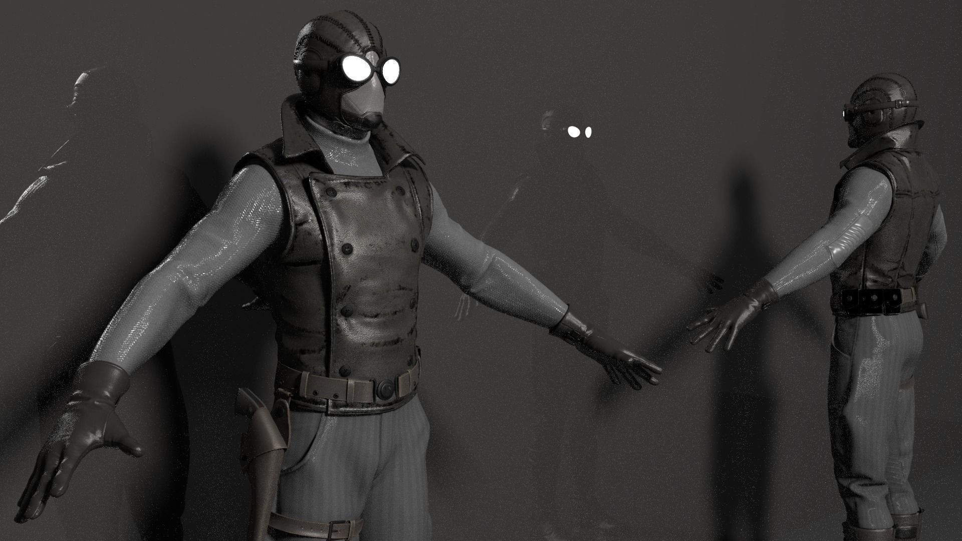 SPIDER NOIR 3D model rigged | CGTrader