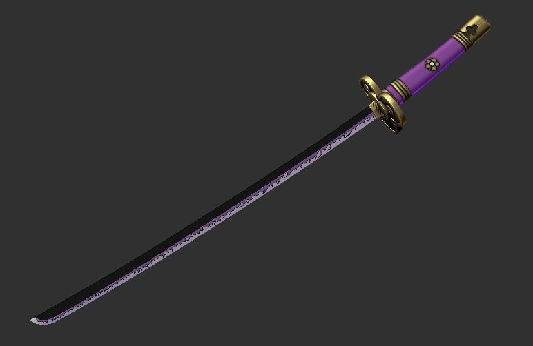 Sword Enma Roronoa Zoro One Piece 3D model 3D printable | CGTrader