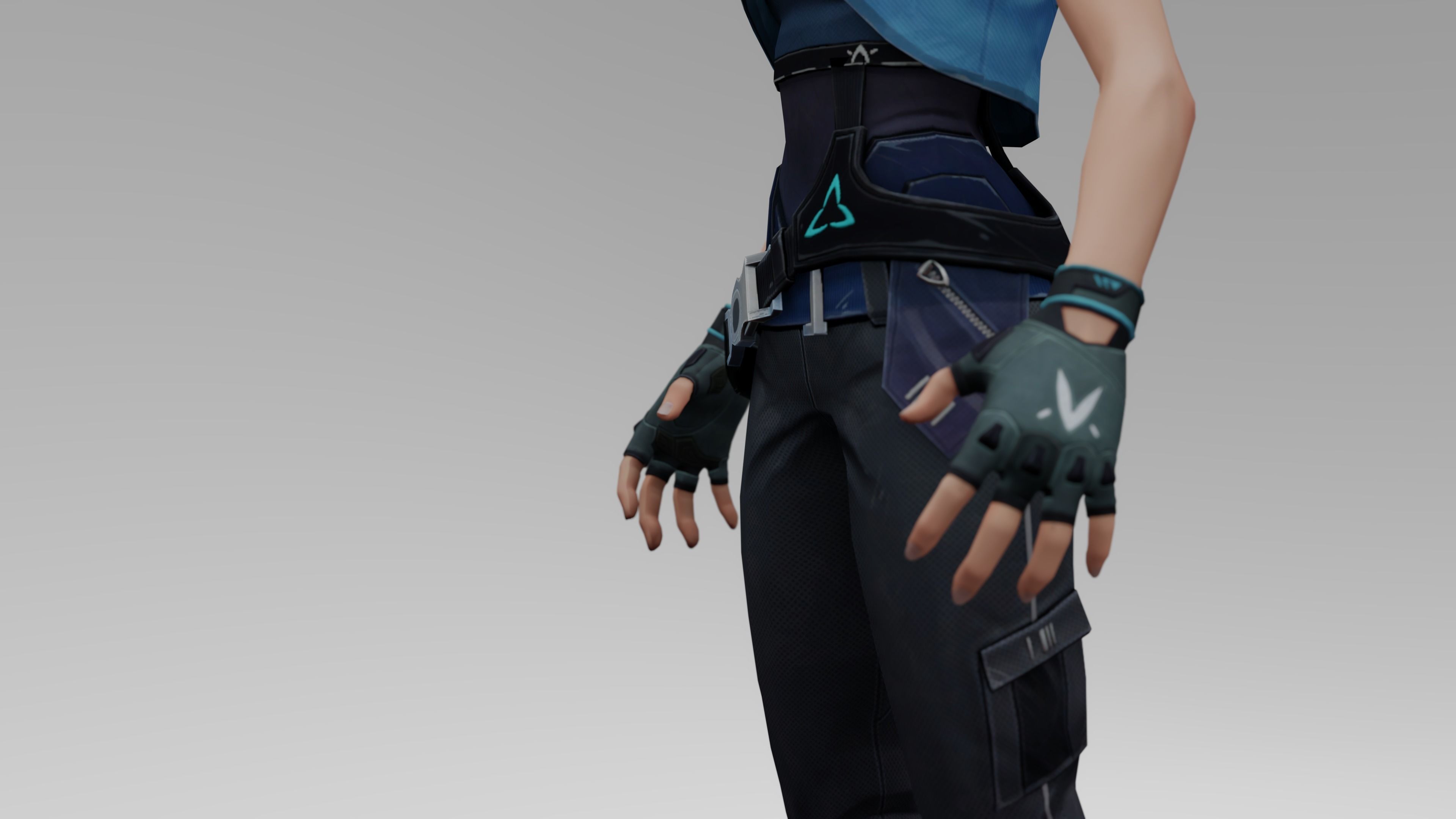 3d Model Valorant Jett Vr Ar Low Poly Cgtrader