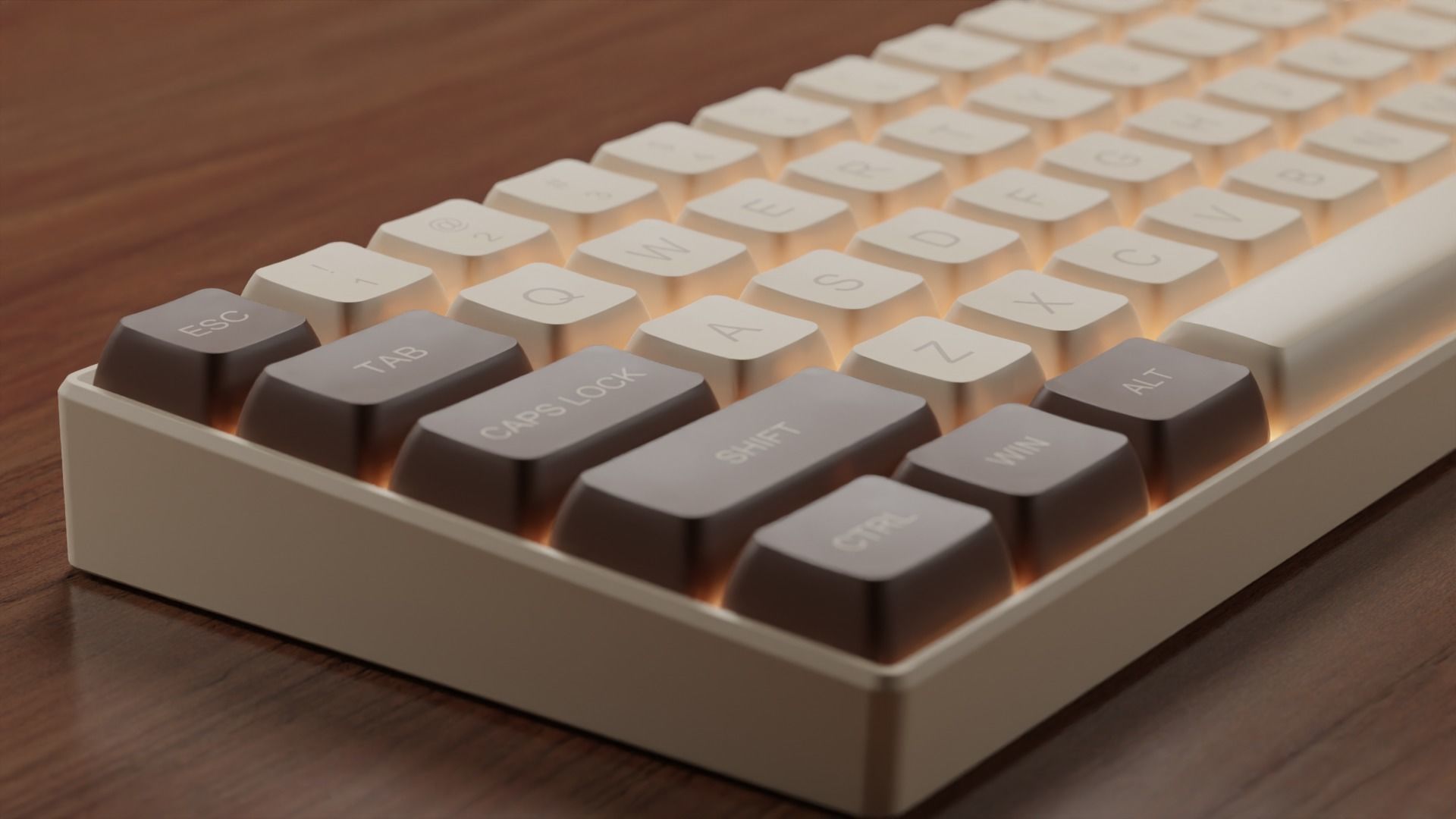 3D model Noctua themed Keyboard VR / AR / low-poly | CGTrader