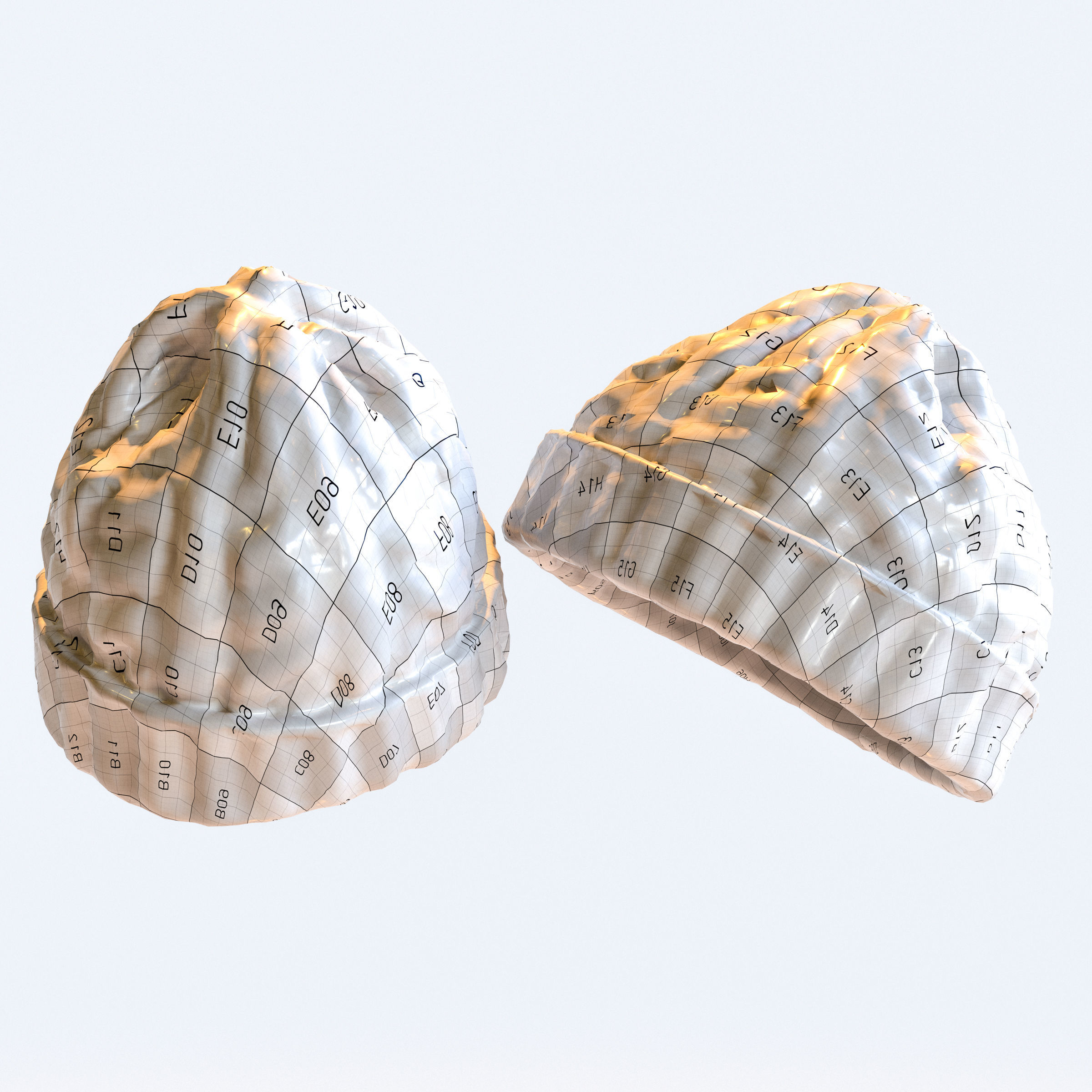 3D model Cable Knit Hat - Knit Cap VR / AR / low-poly | CGTrader