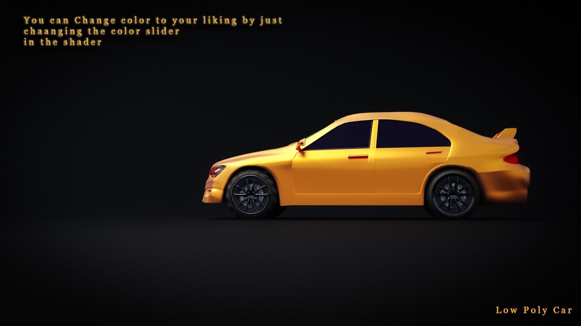 LOW POLY CAR MODEL FOR GAME free VR / AR / low-poly 3D model rigged ...