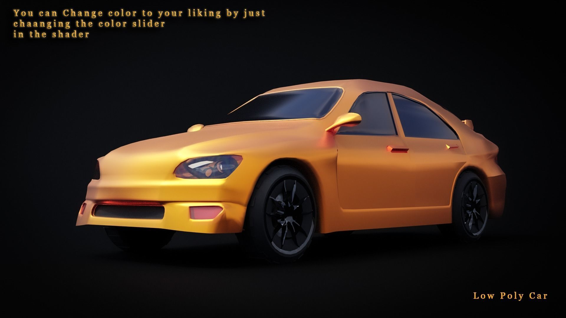 LOW POLY CAR MODEL FOR GAME free VR / AR / low-poly 3D model rigged ...