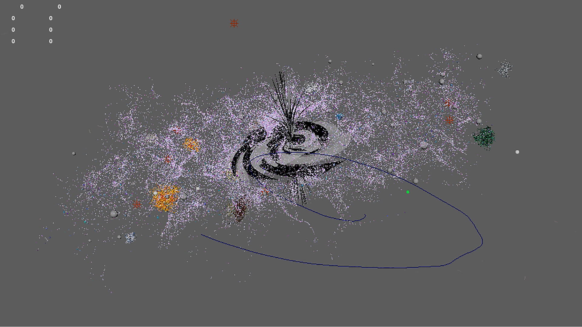 universe galaxy starry star planet particle effect 3D model | CGTrader