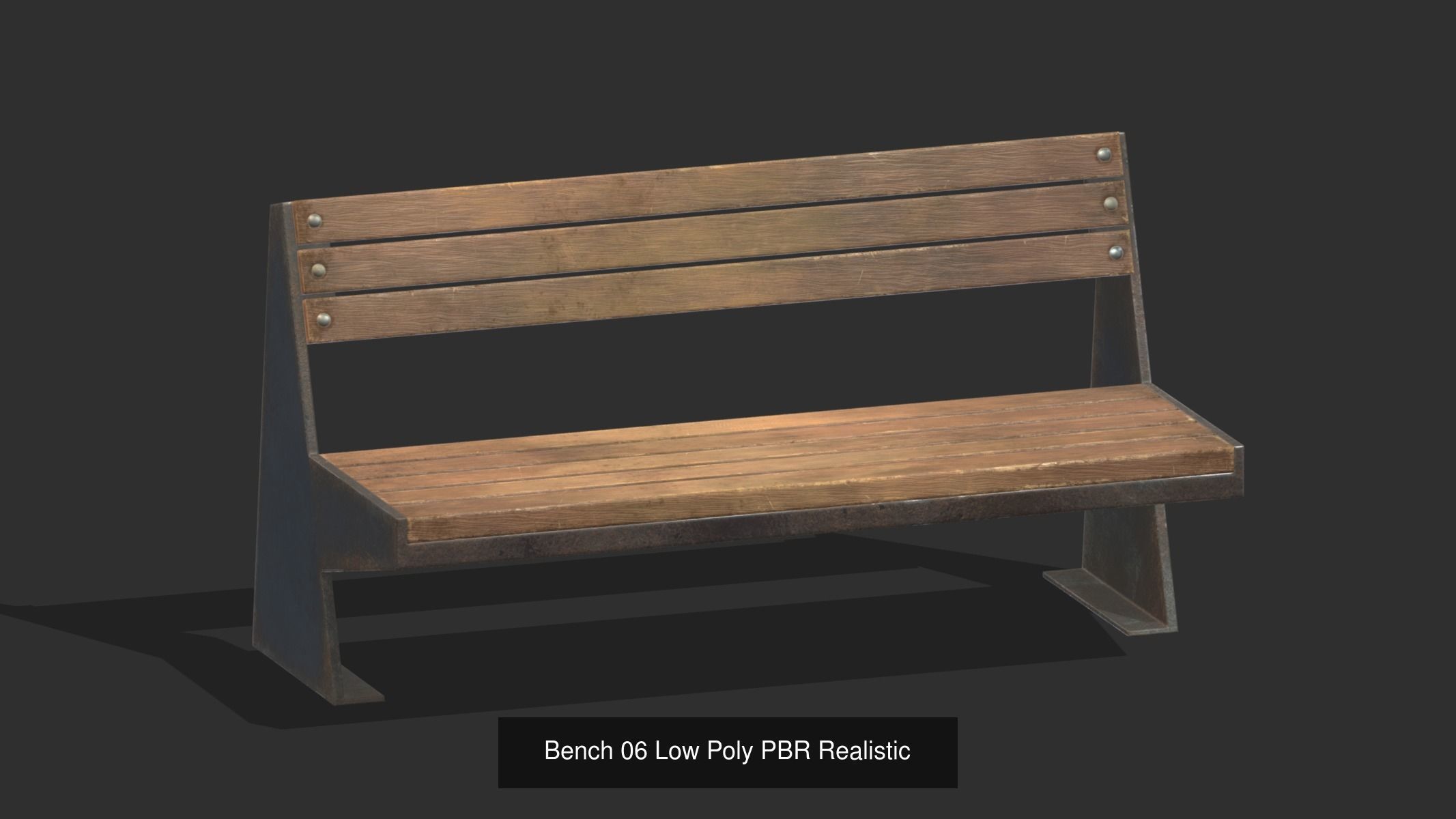 10 Benches Low Poly PBR Realistic Collection VR / AR / low-poly | CGTrader