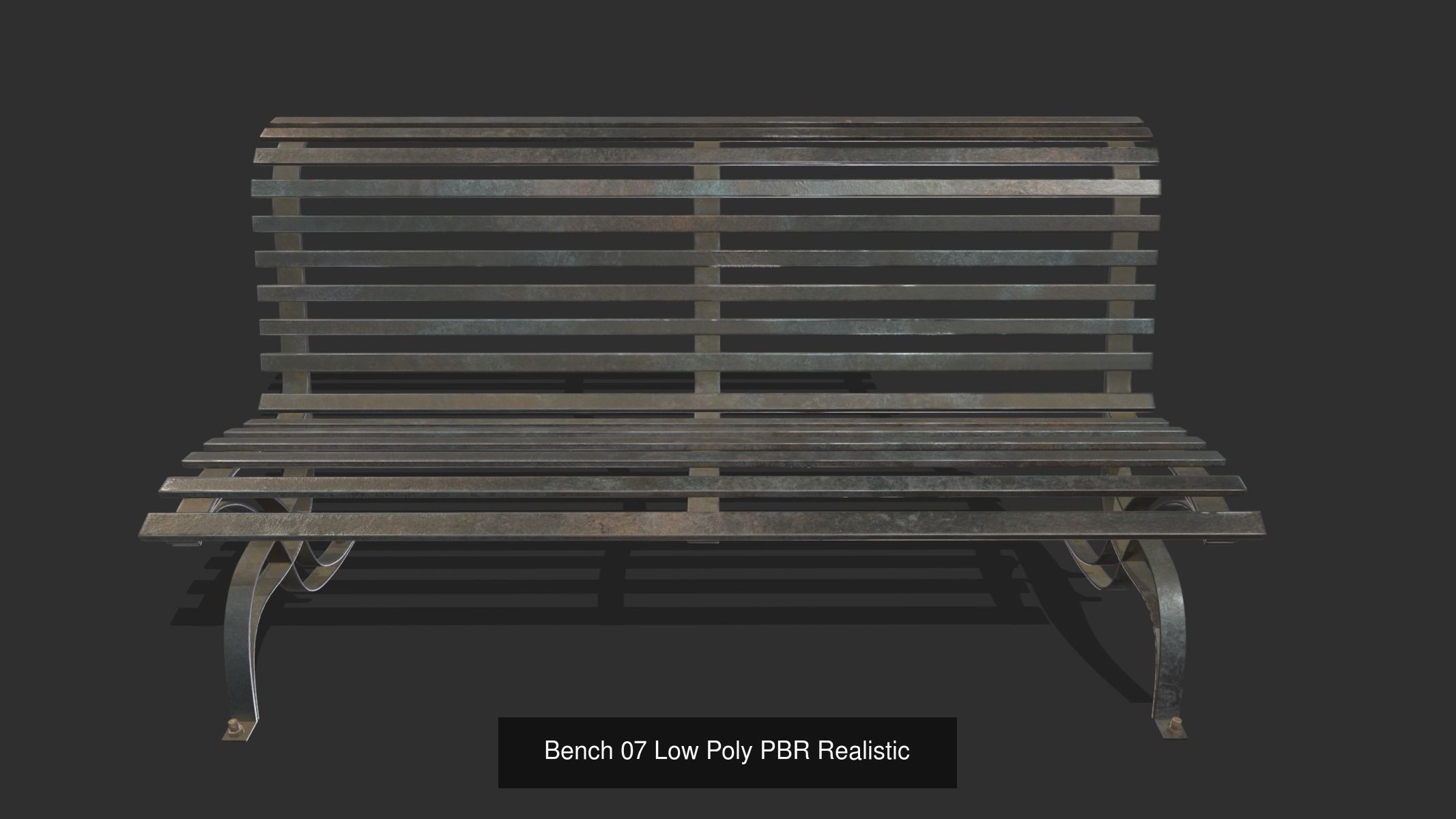 10 Benches Low Poly PBR Realistic Collection VR / AR / low-poly | CGTrader