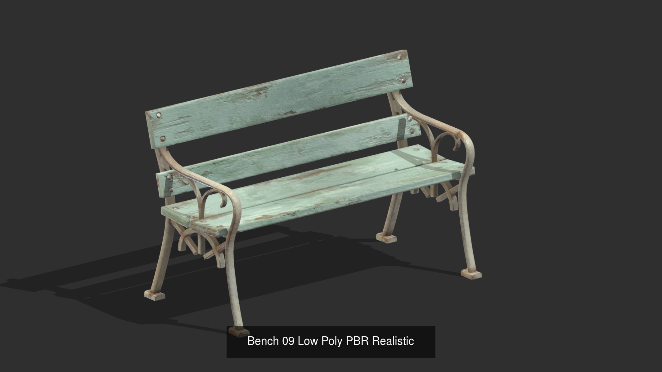 10 Benches Low Poly PBR Realistic Collection VR / AR / low-poly | CGTrader