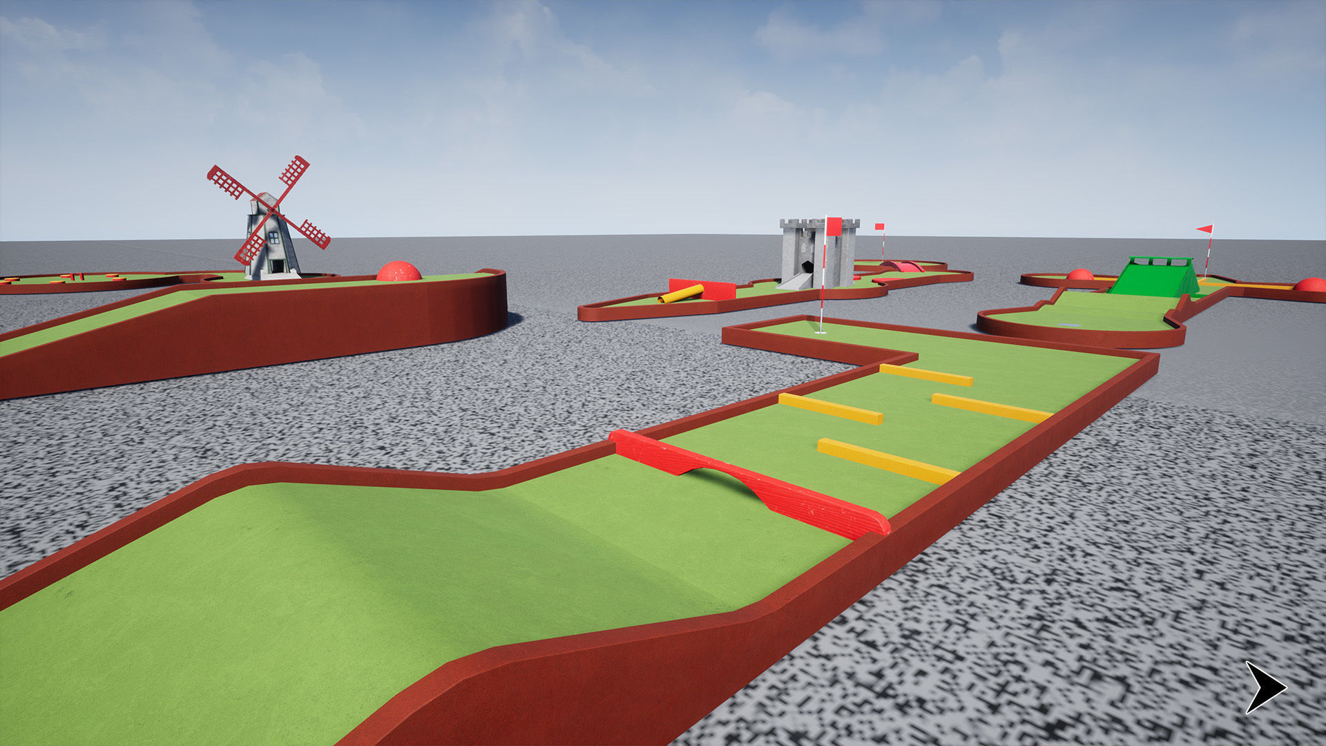 3D model Modular Miniature golf - Sport pack for UE4 UE5 VR / AR / low ...