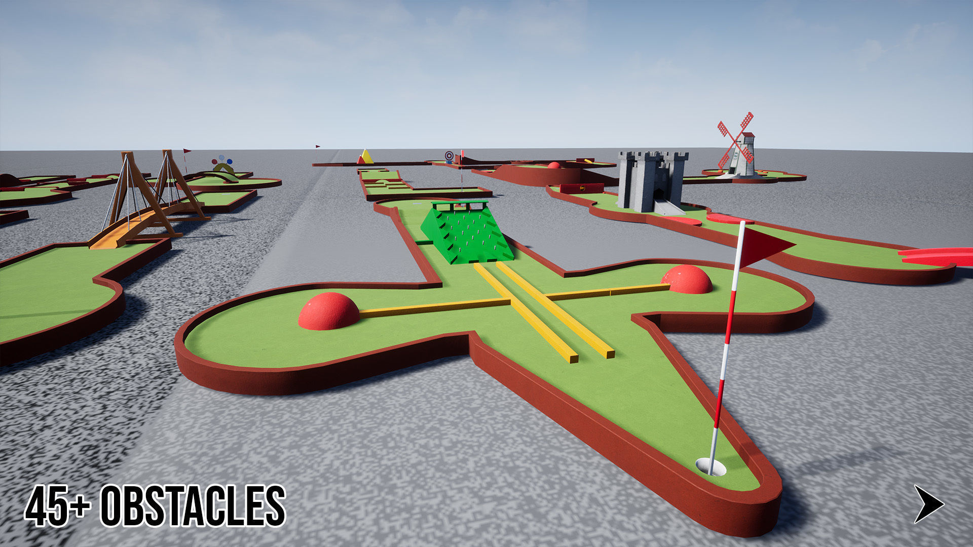 3D model Modular Miniature golf - Sport pack for UE4 UE5 VR / AR / low ...