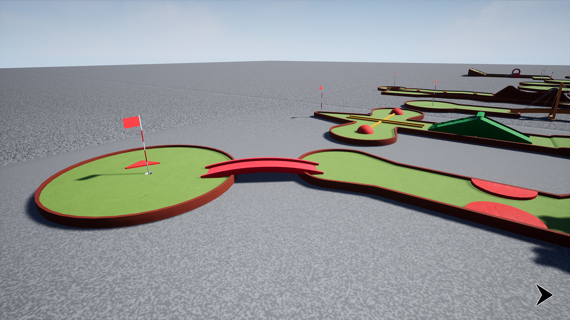 3D model Modular Miniature golf - Sport pack for UE4 UE5 VR / AR / low ...