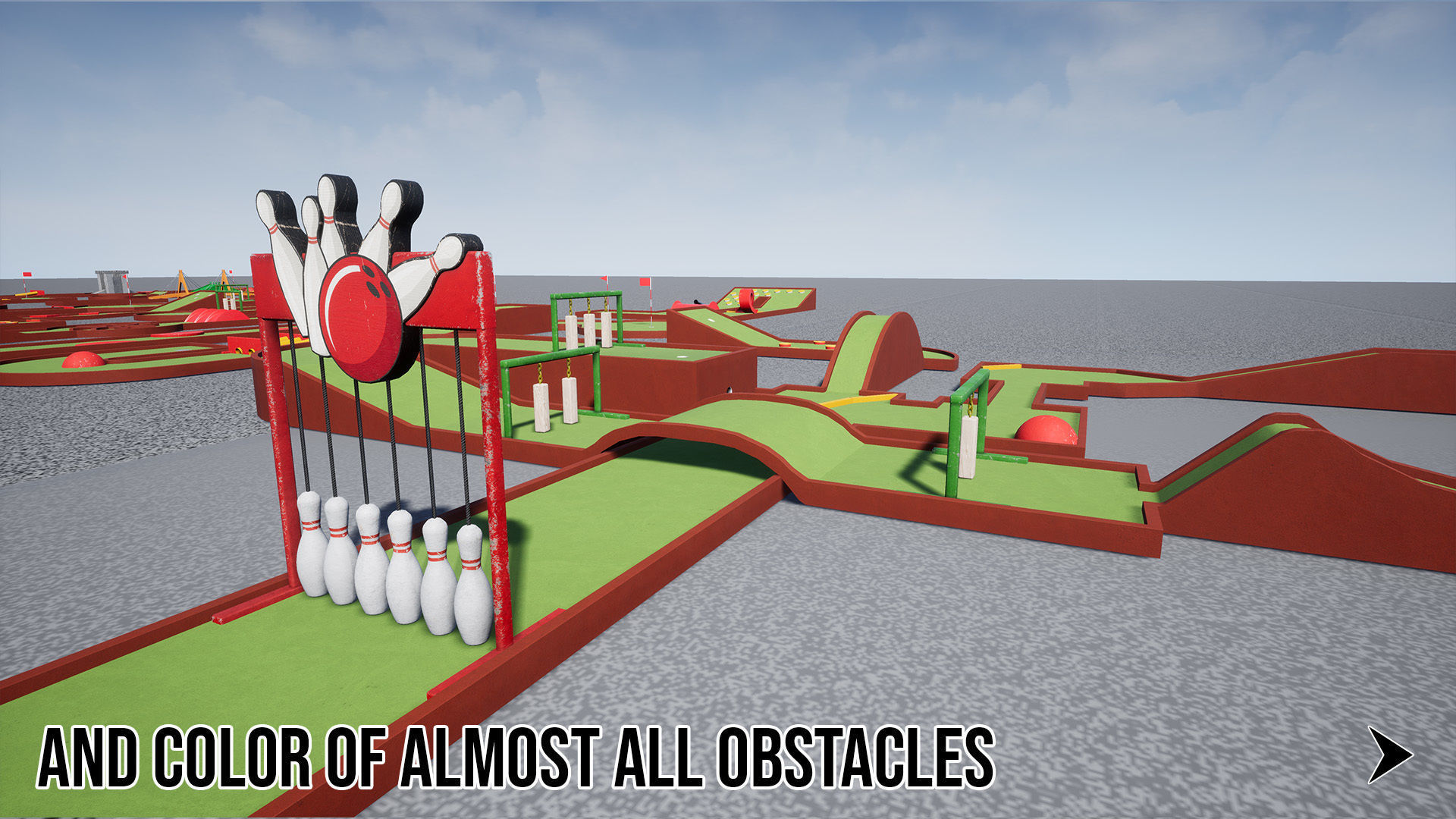 3D model Modular Miniature golf - Sport pack for UE4 UE5 VR / AR / low ...