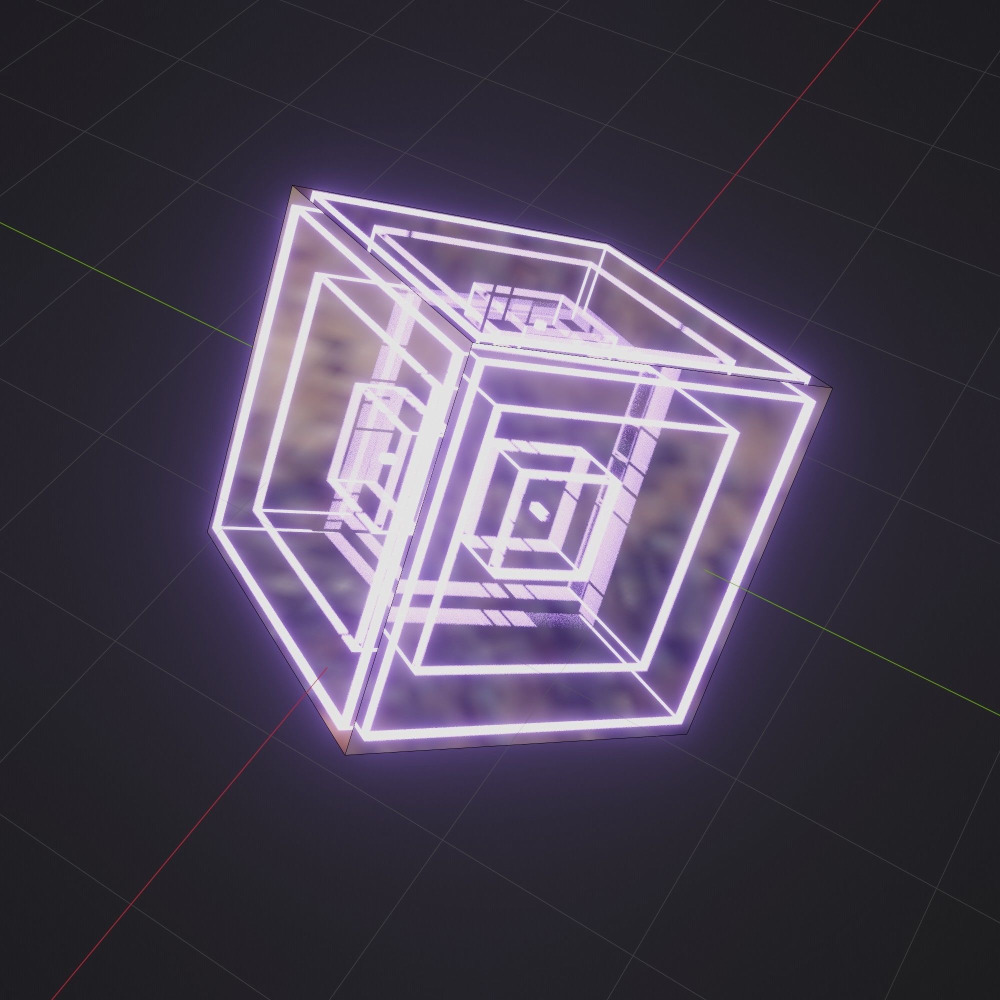 3d model of neon cube with rotating animation 3D model animated | CGTrader