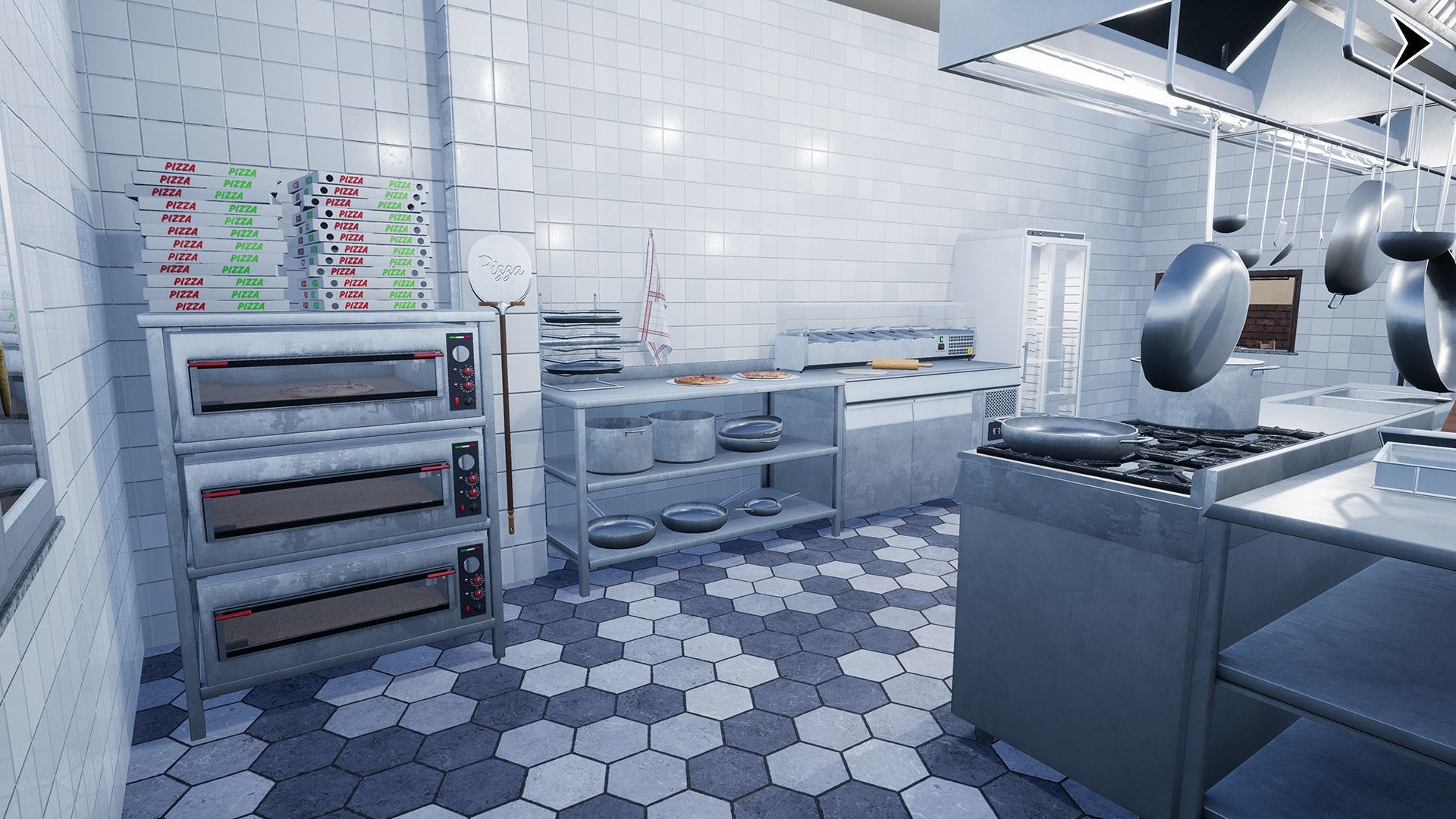 3D model Modular Restaurant - Mamma Mia Pizzeria for UE4 UE5 VR / AR ...