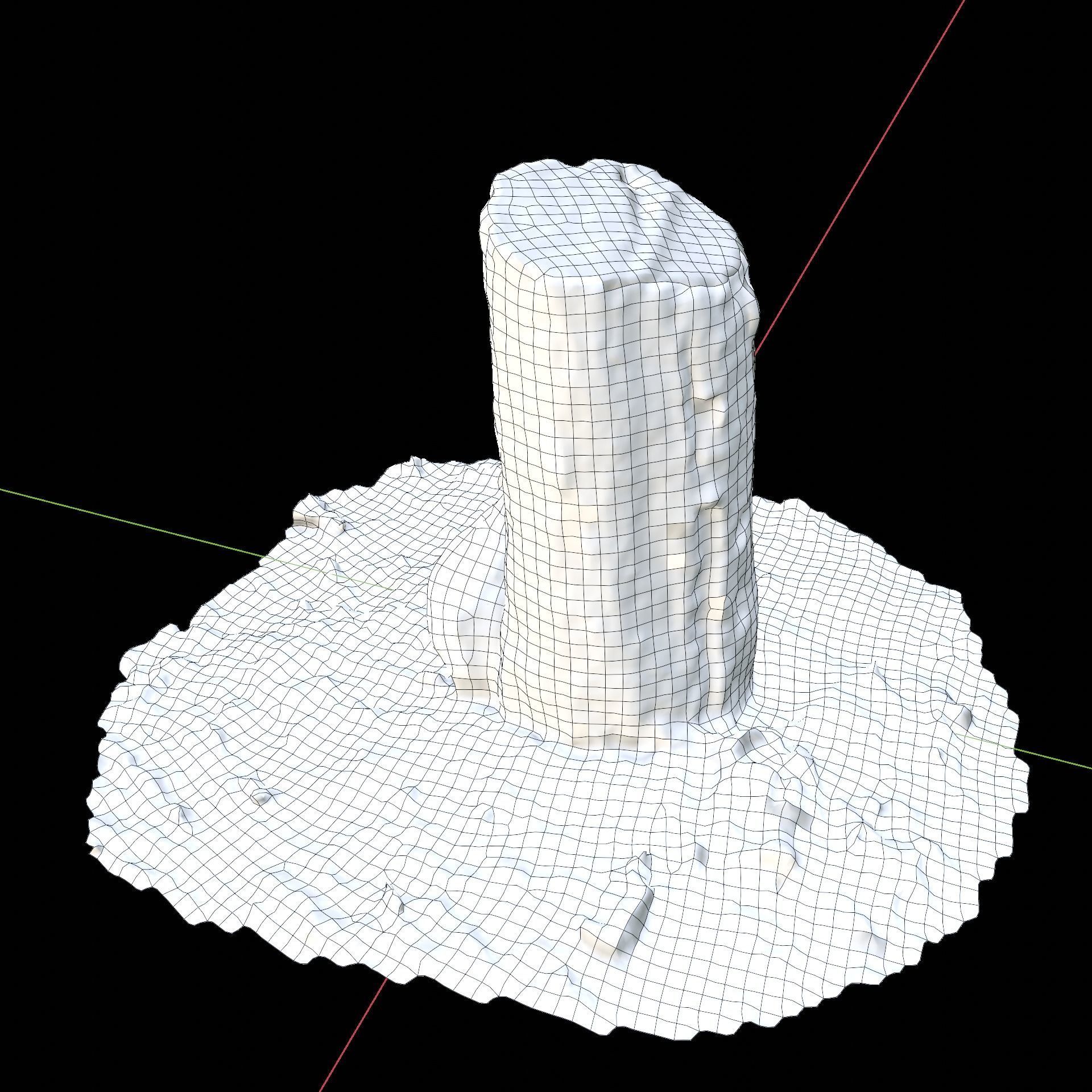 3D model Stump photogrammetry Low Poly and High Poly VR / AR / low-poly ...