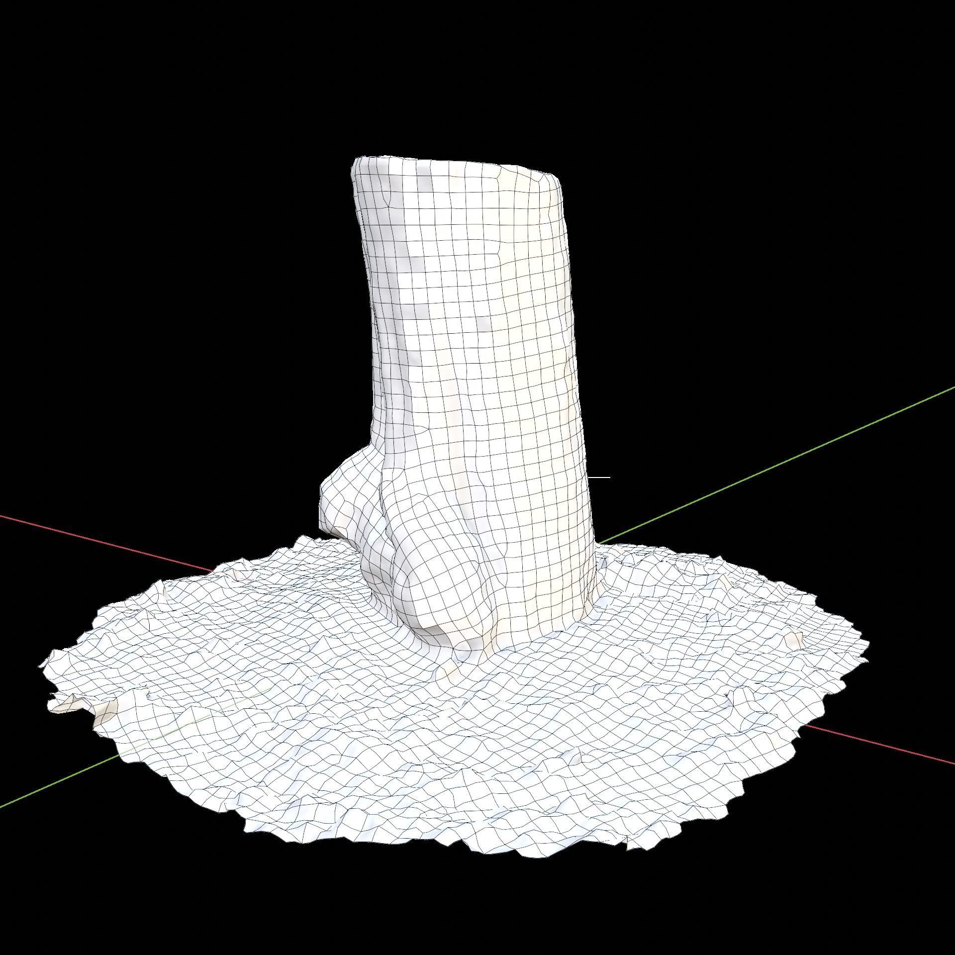 3D model Stump photogrammetry Low Poly and High Poly VR / AR / low-poly ...
