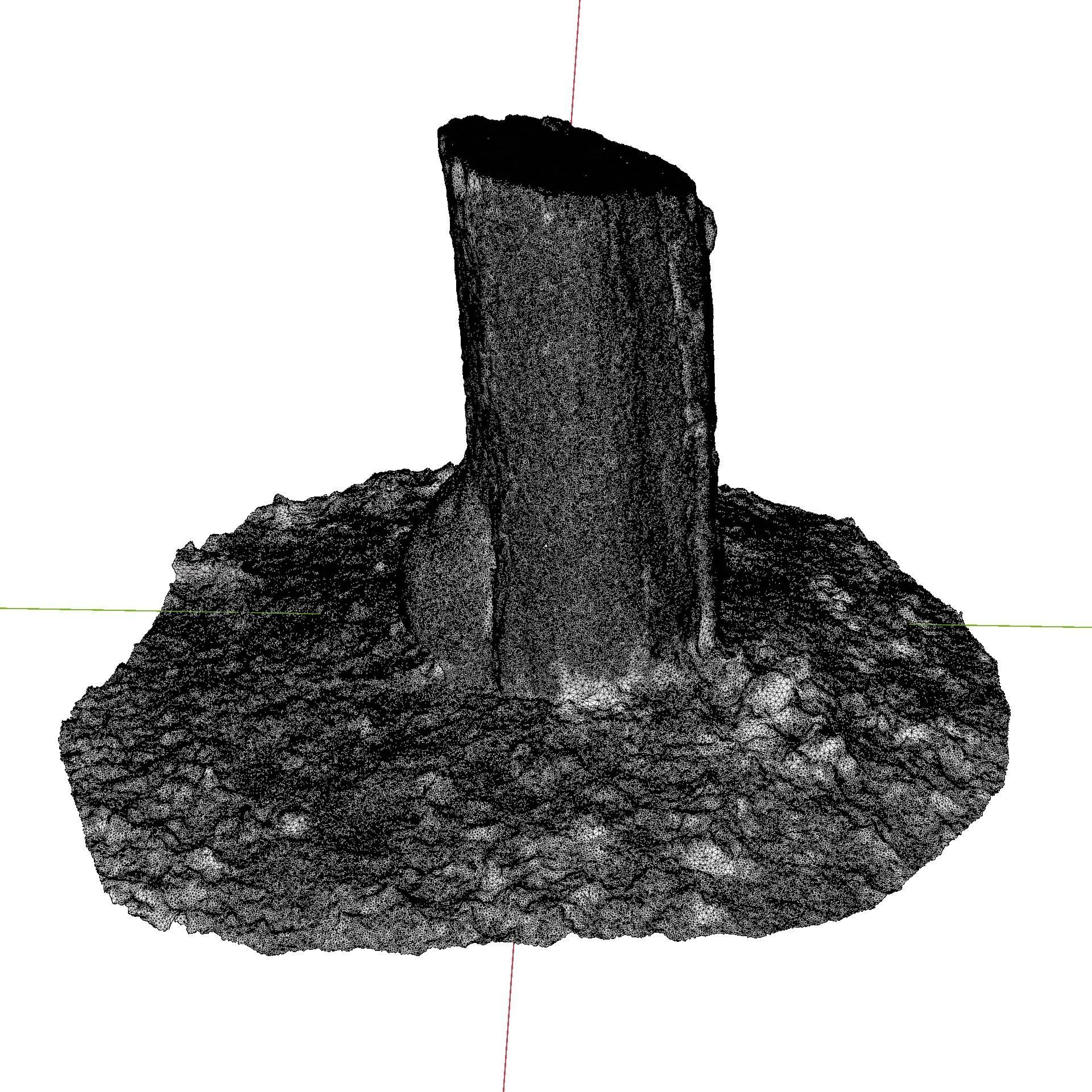 3D model Stump photogrammetry Low Poly and High Poly VR / AR / low-poly ...