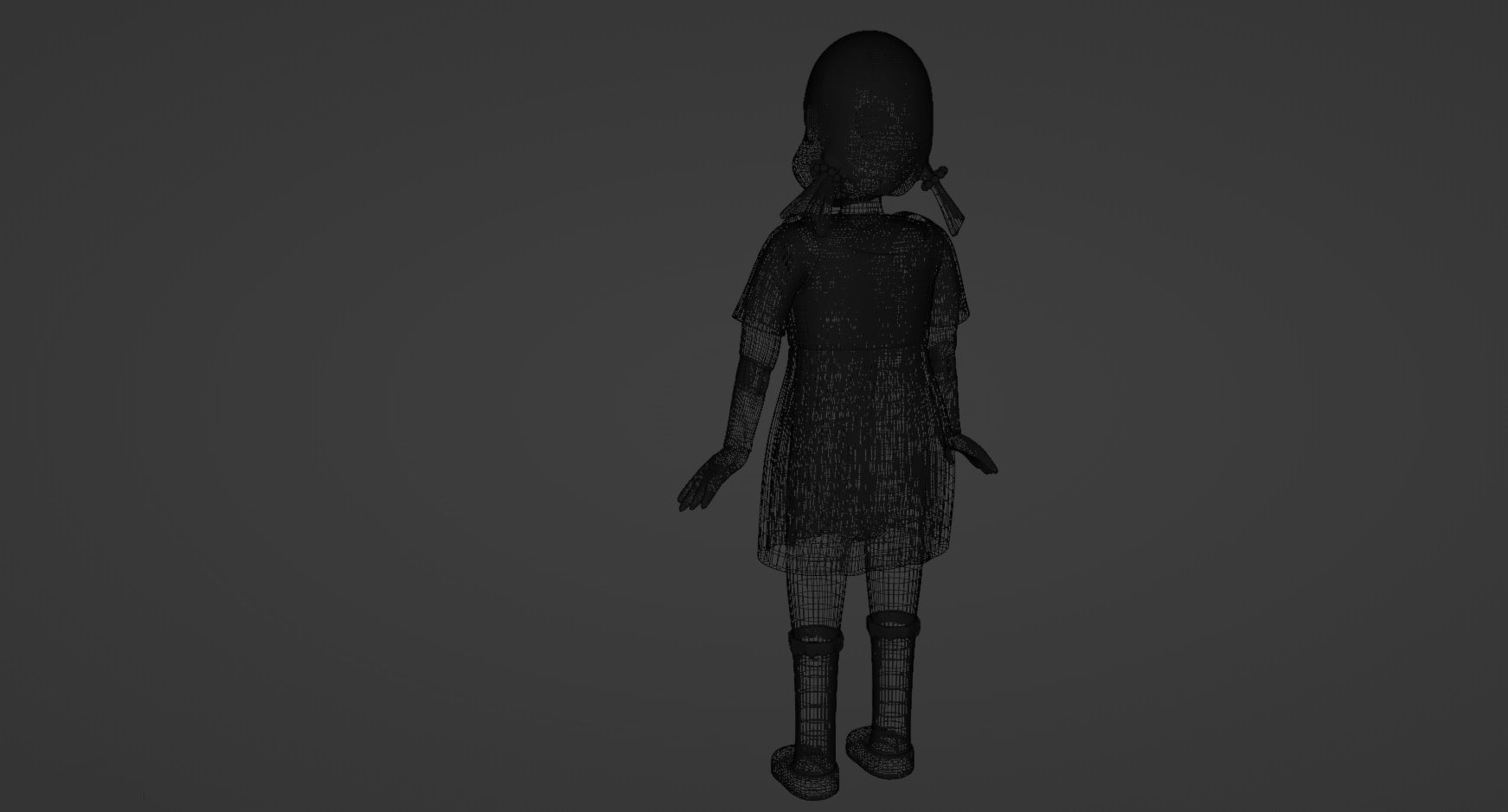 3D model Younghee Red Light Green Light Doll VR / AR / low-poly | CGTrader