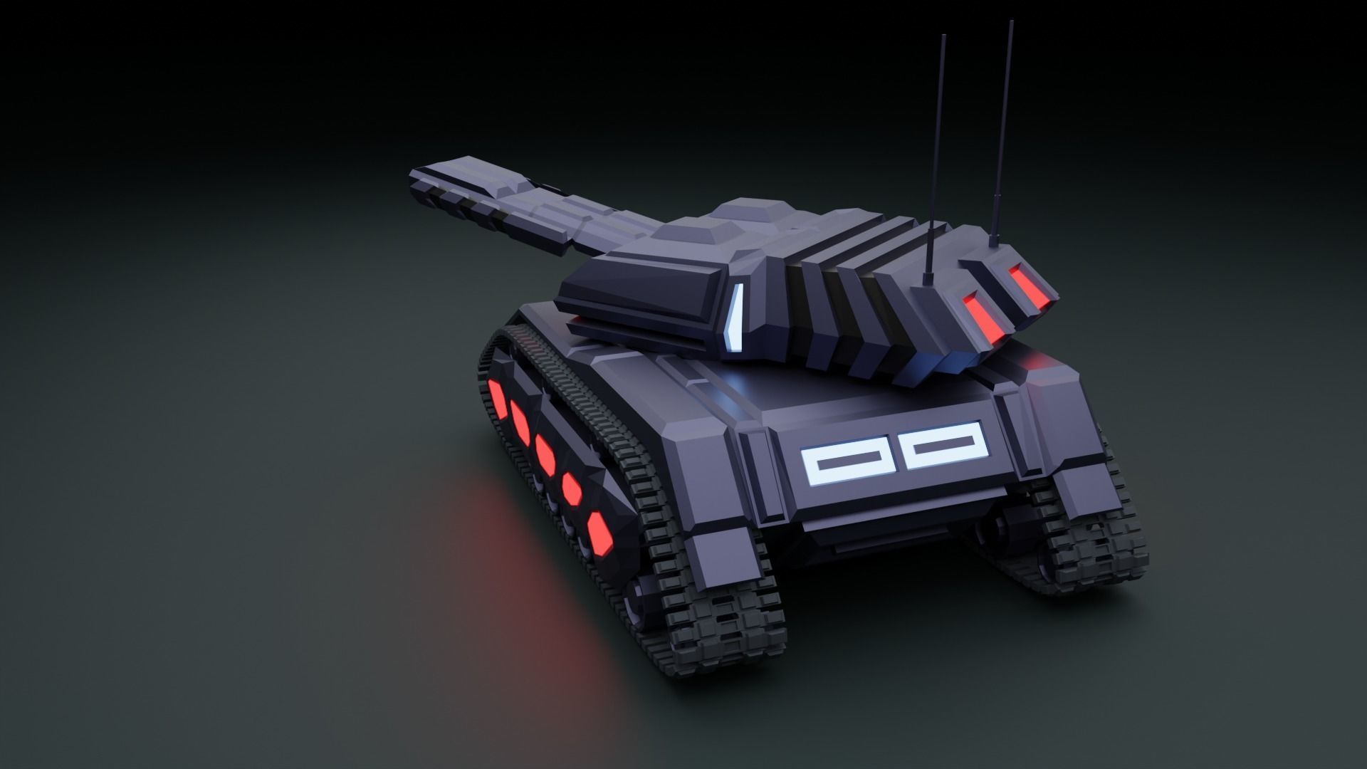 3D model Tank - Scifi - Terminator Mk1 VR / AR / low-poly | CGTrader