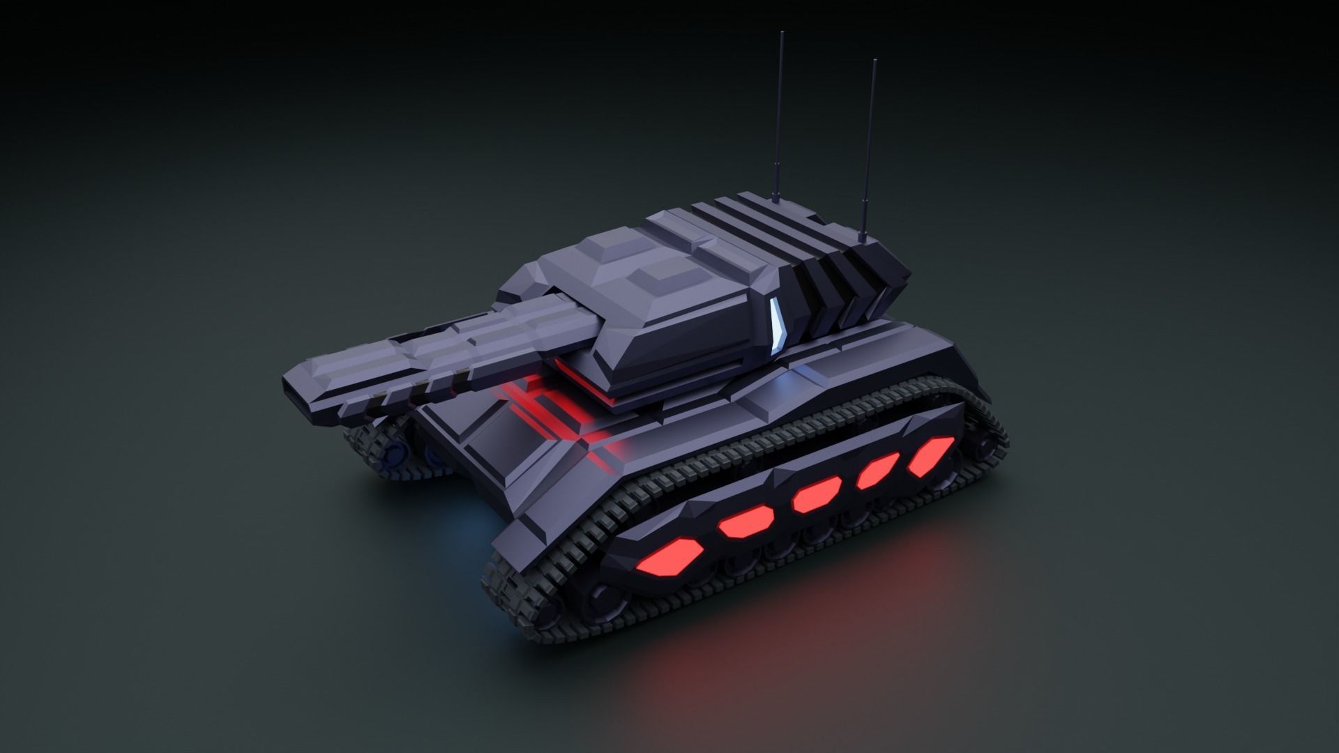 3D model Tank - Scifi - Terminator Mk1 VR / AR / low-poly | CGTrader