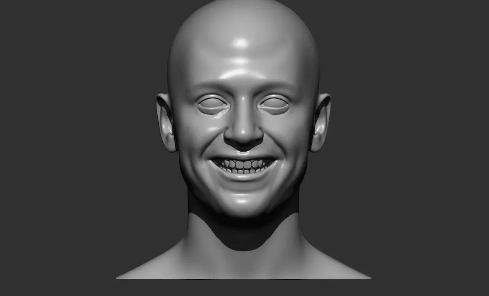 Smile Open Mouth Base mesh head 3d model for 3d printing 3D model 3D ...