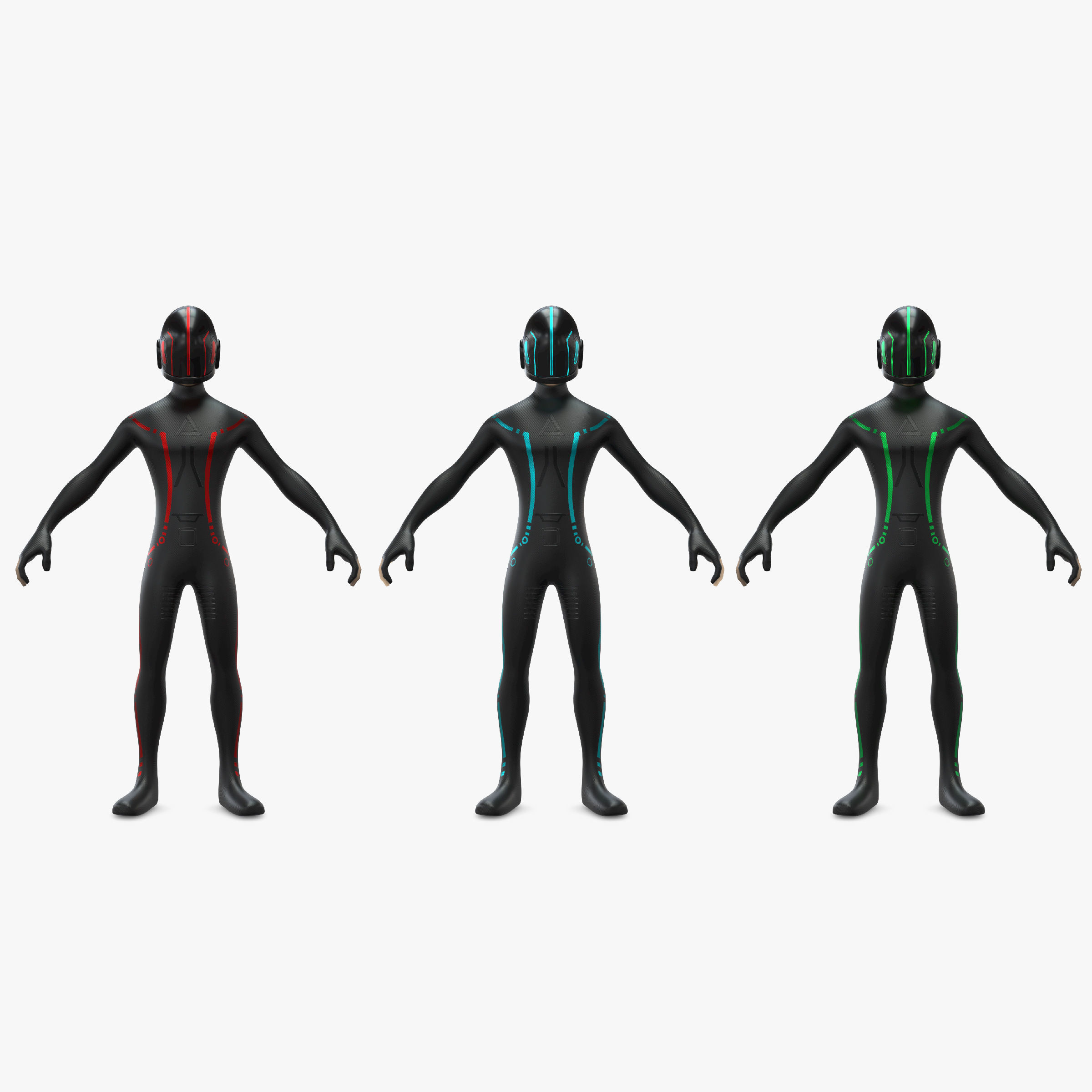 3D model Tron Man Racer VR / AR / low-poly | CGTrader