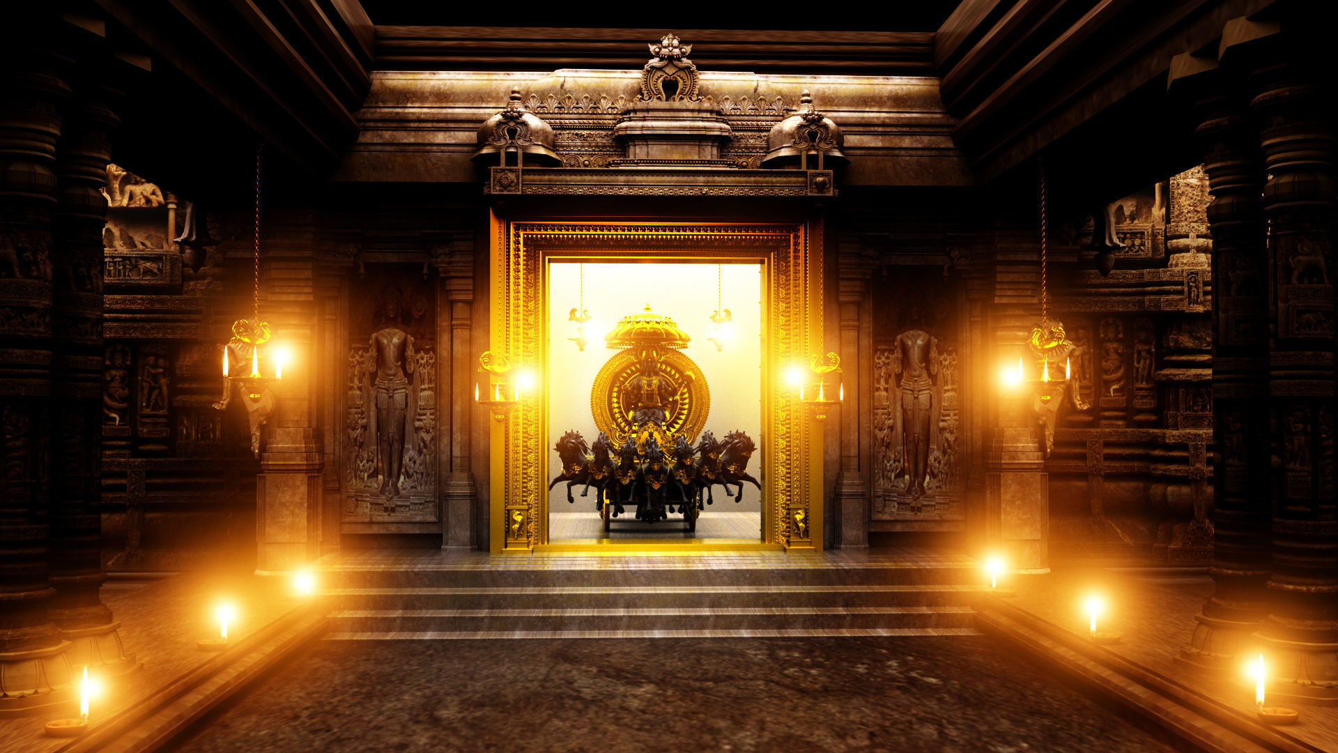 god surya bhagavan temple 3D model | CGTrader