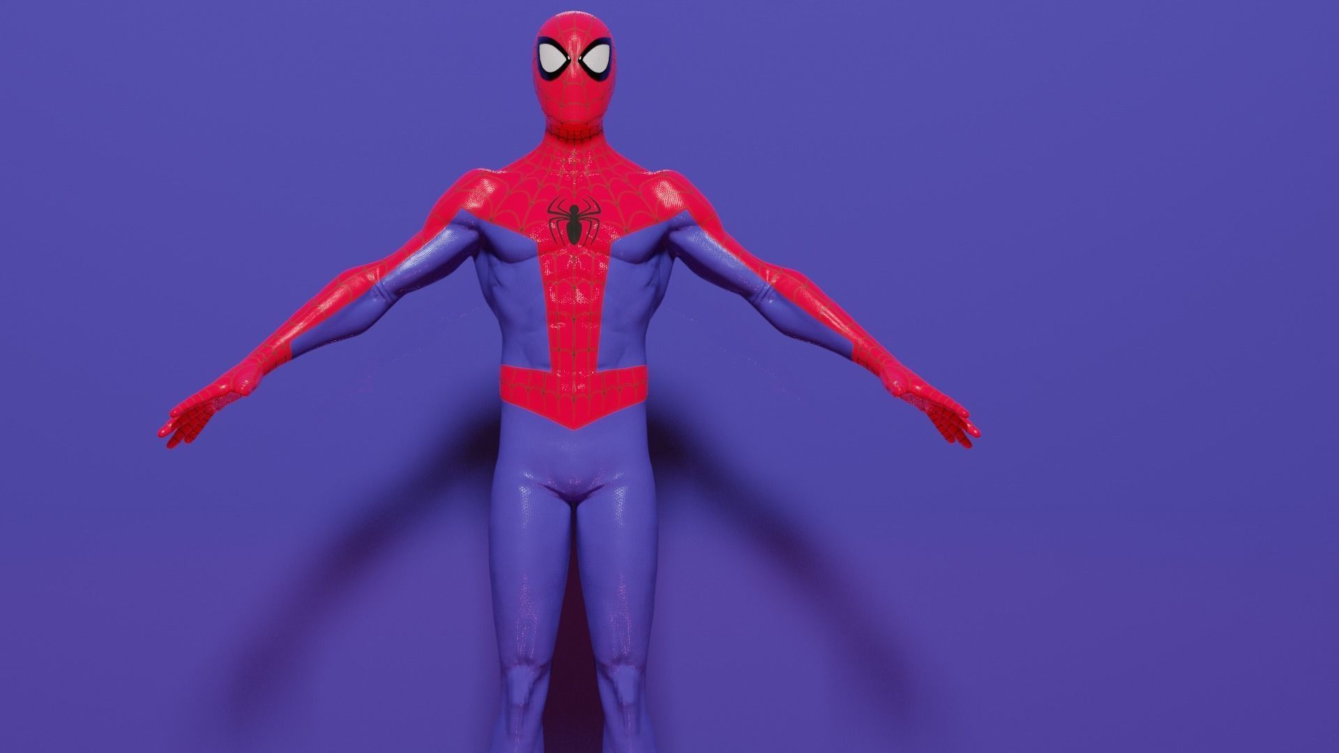 SPIDER-VERSE Spider-Man 3D model rigged | CGTrader