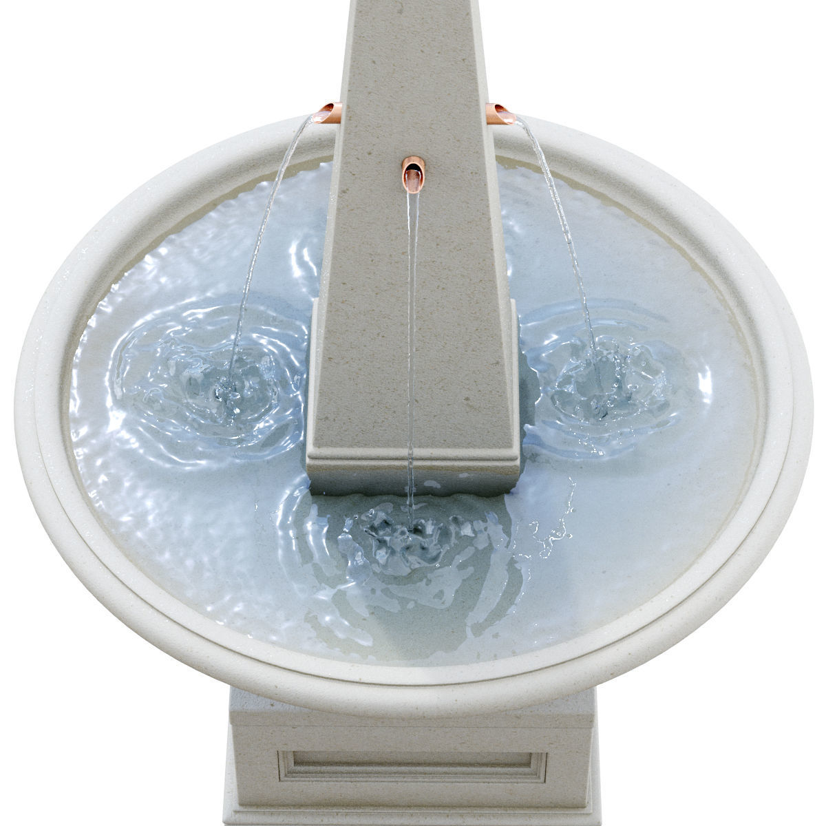 Compania-Condotti Concrete Obelisk Fountain 3D model | CGTrader