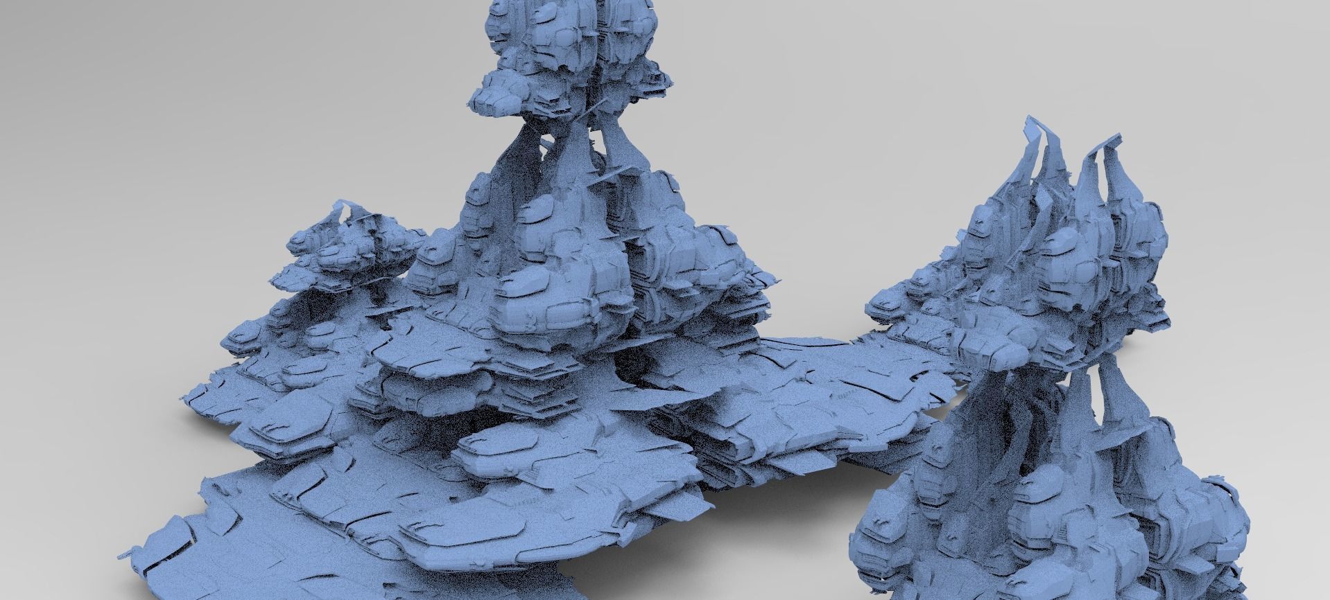 Space Roamer Mining laser Architecture 4 designs 3D model | CGTrader