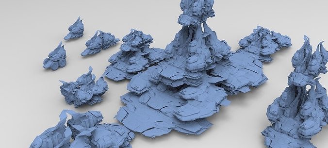 Space Roamer Mining laser Architecture 12 designs 3D model | CGTrader