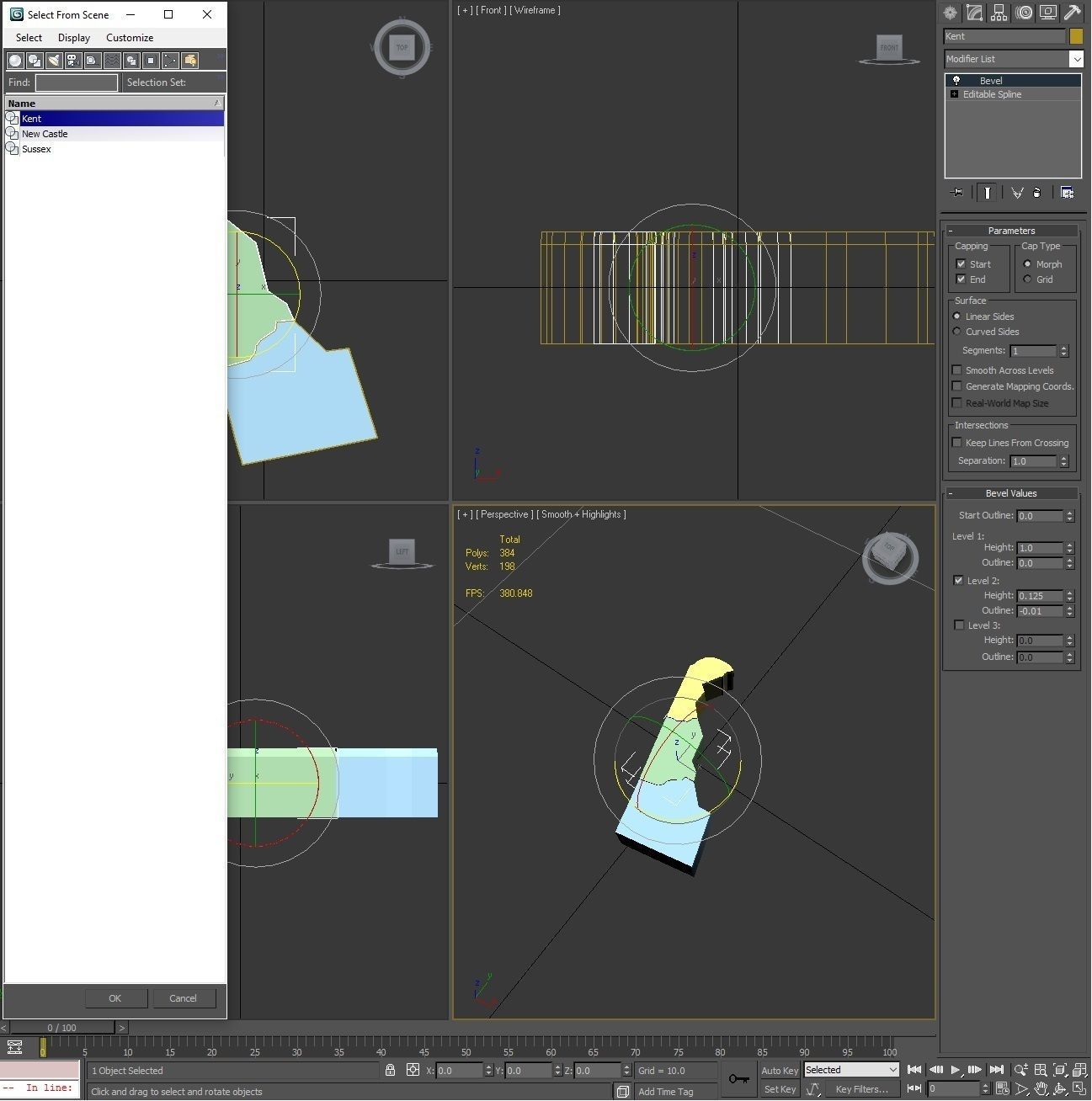 Delaware Political Map 3D model | CGTrader