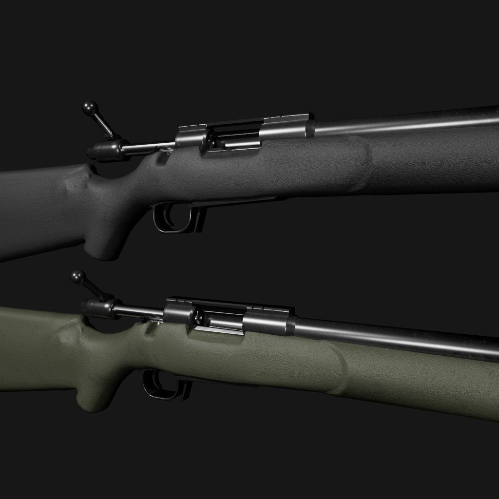 3D model R700 Sniper Rifle VR / AR / low-poly | CGTrader
