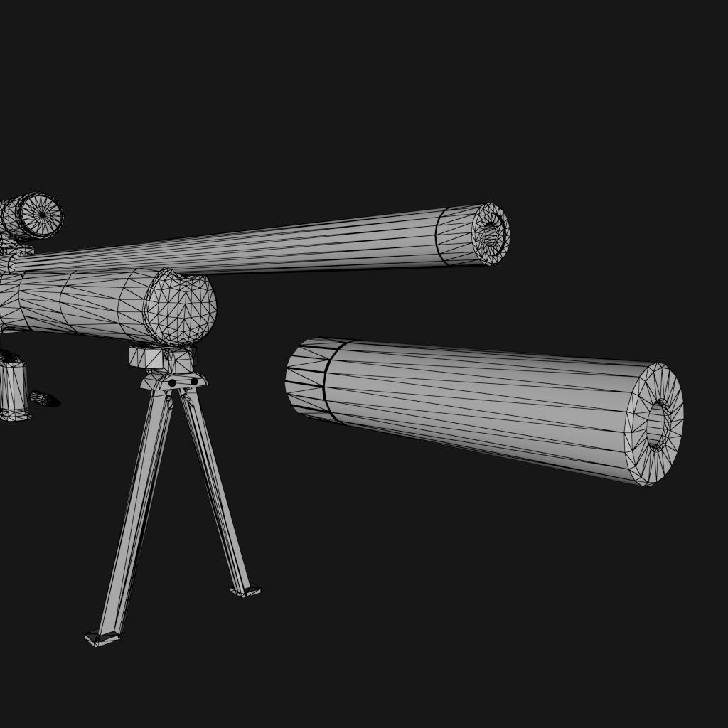 3D model R700 Sniper Rifle VR / AR / low-poly | CGTrader