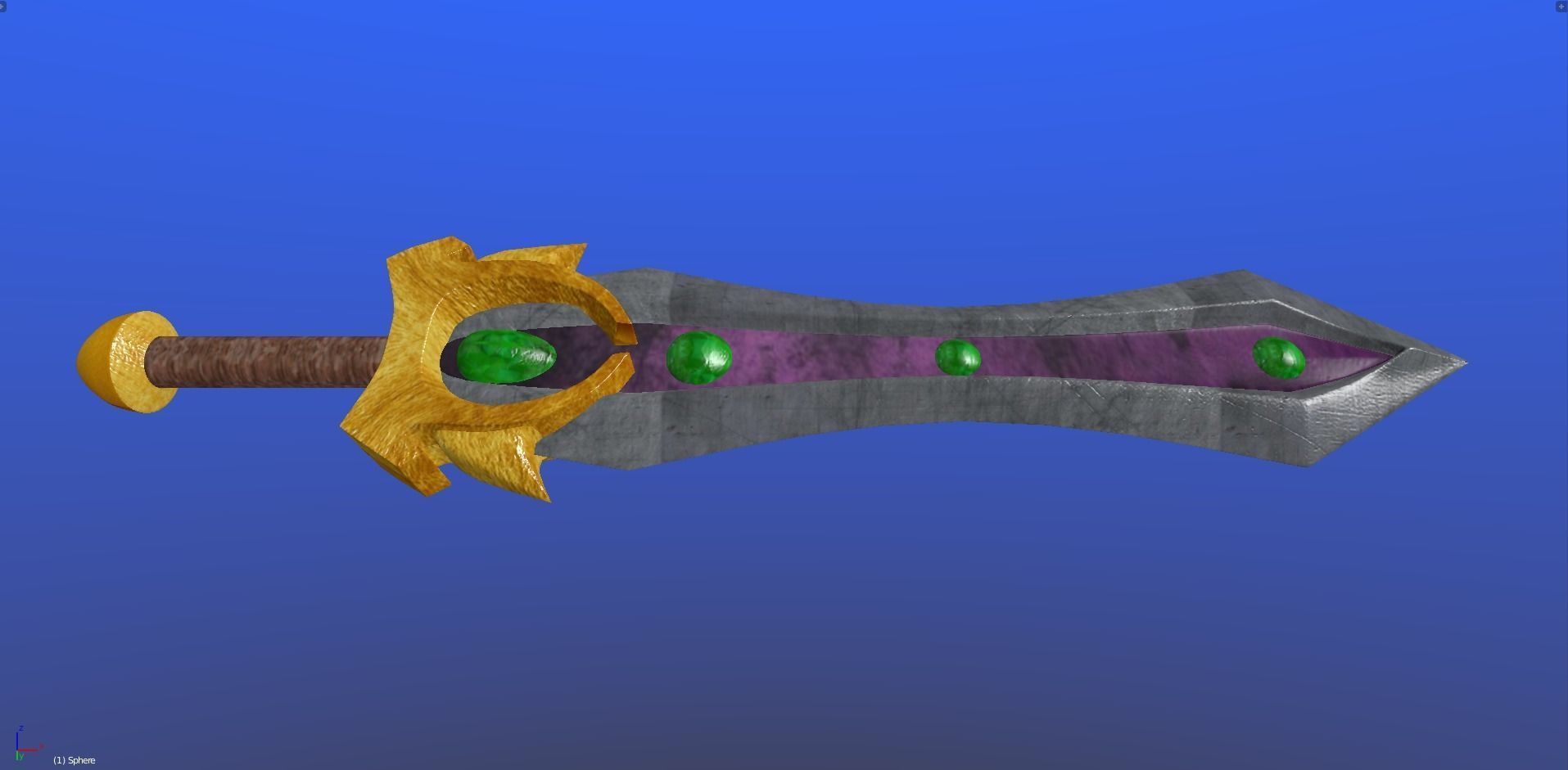 3D model Rustic Sword VR / AR / low-poly | CGTrader