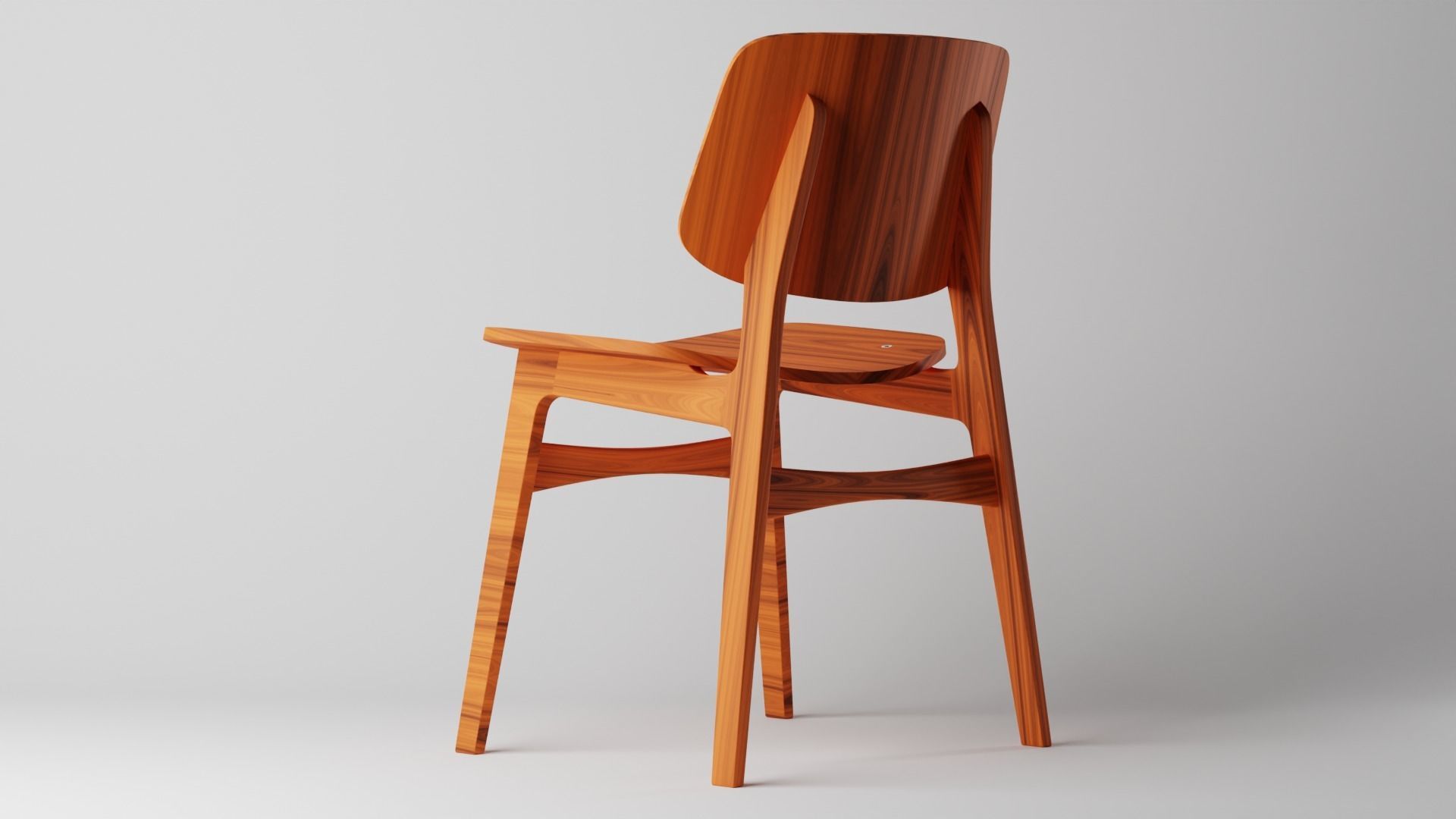 Wooden Chair 3D model 3D model | CGTrader