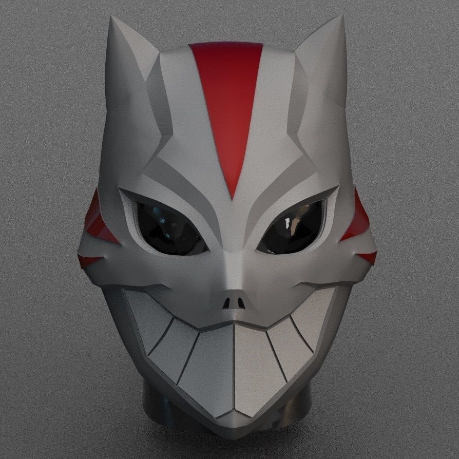 Cheshire Mask 3D model 3D printable | CGTrader