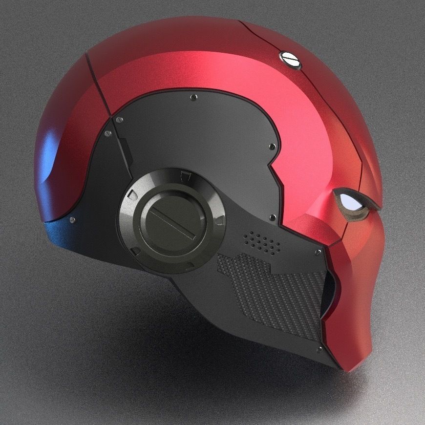Red Ronin Helmet 3D model 3D printable | CGTrader