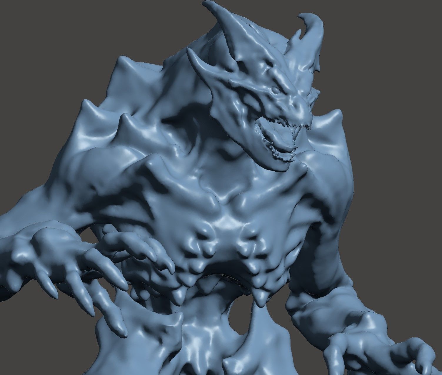 BIRDMAN - Doom 3 alpha prototype demon Hi-Poly STL free 3D model 3D ...