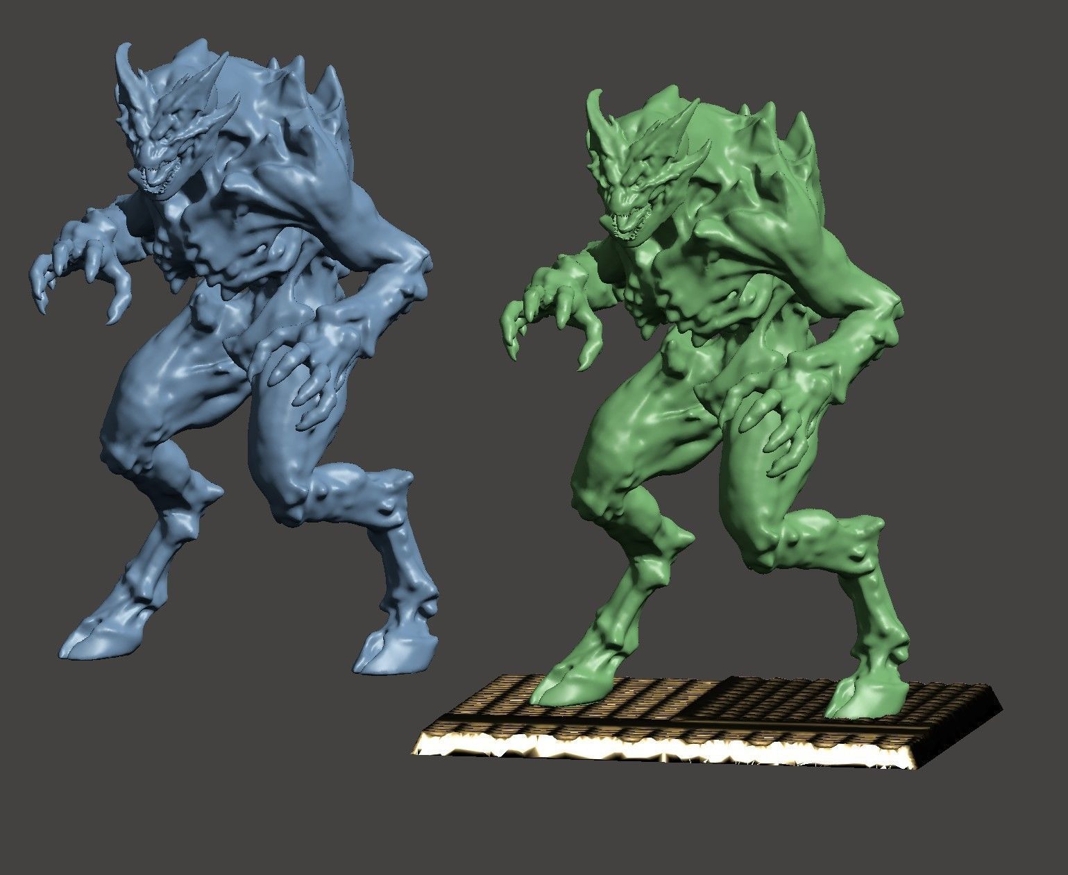 BIRDMAN - Doom 3 alpha prototype demon Hi-Poly STL free 3D model 3D ...
