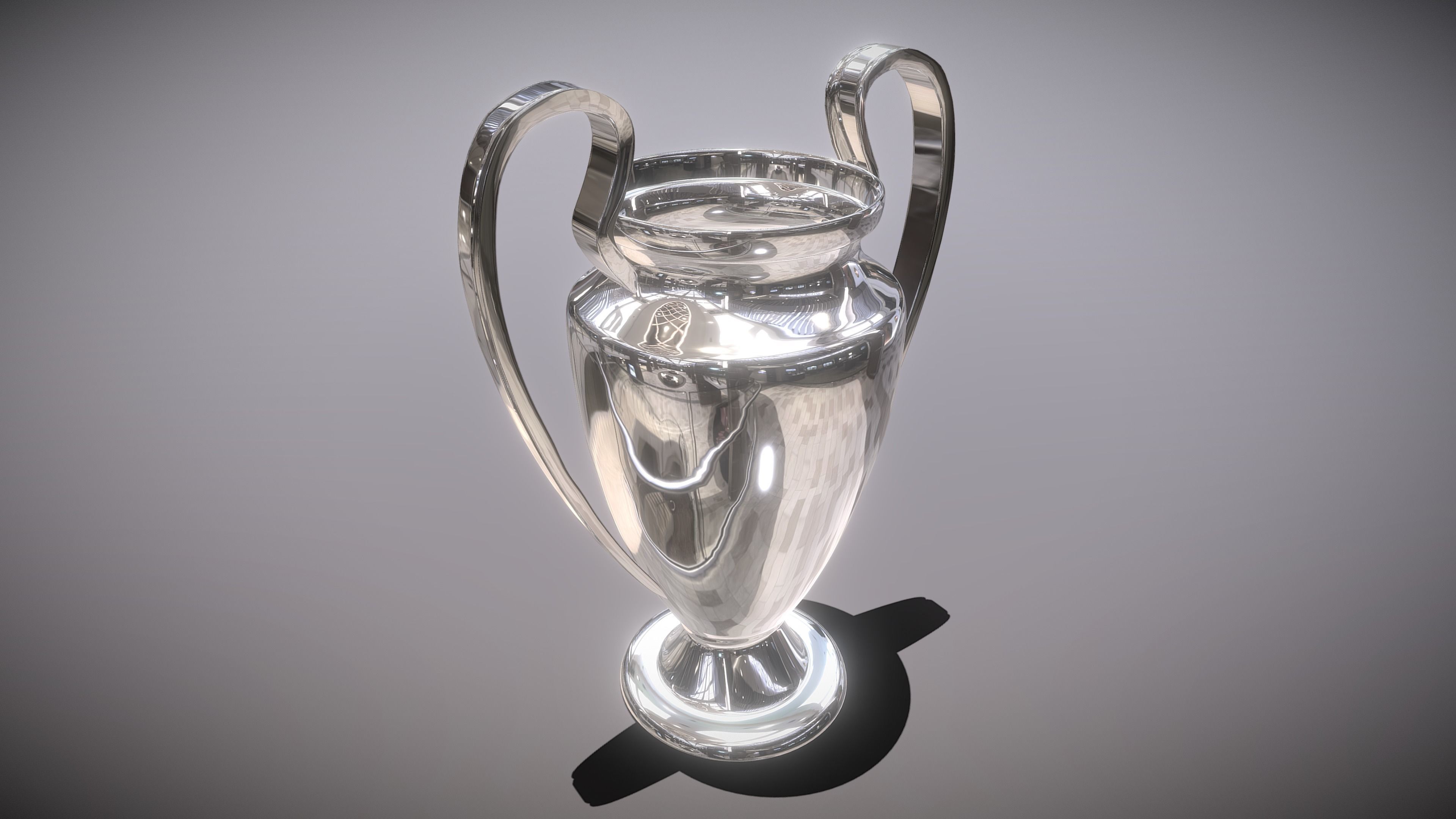 3D model UEFA Champions League Trophy VR / AR / low-poly | CGTrader