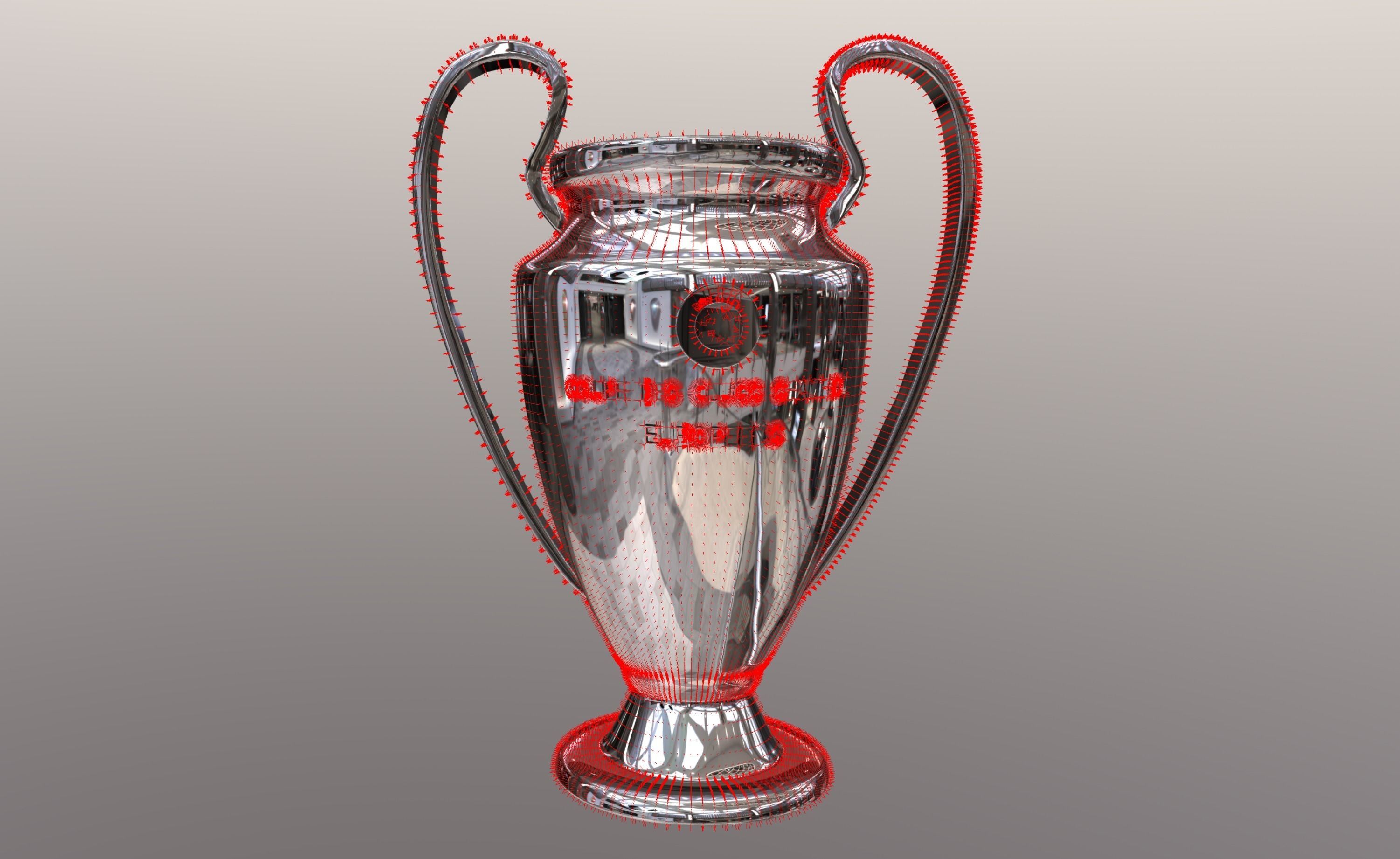 3D model UEFA Champions League Trophy VR / AR / low-poly | CGTrader