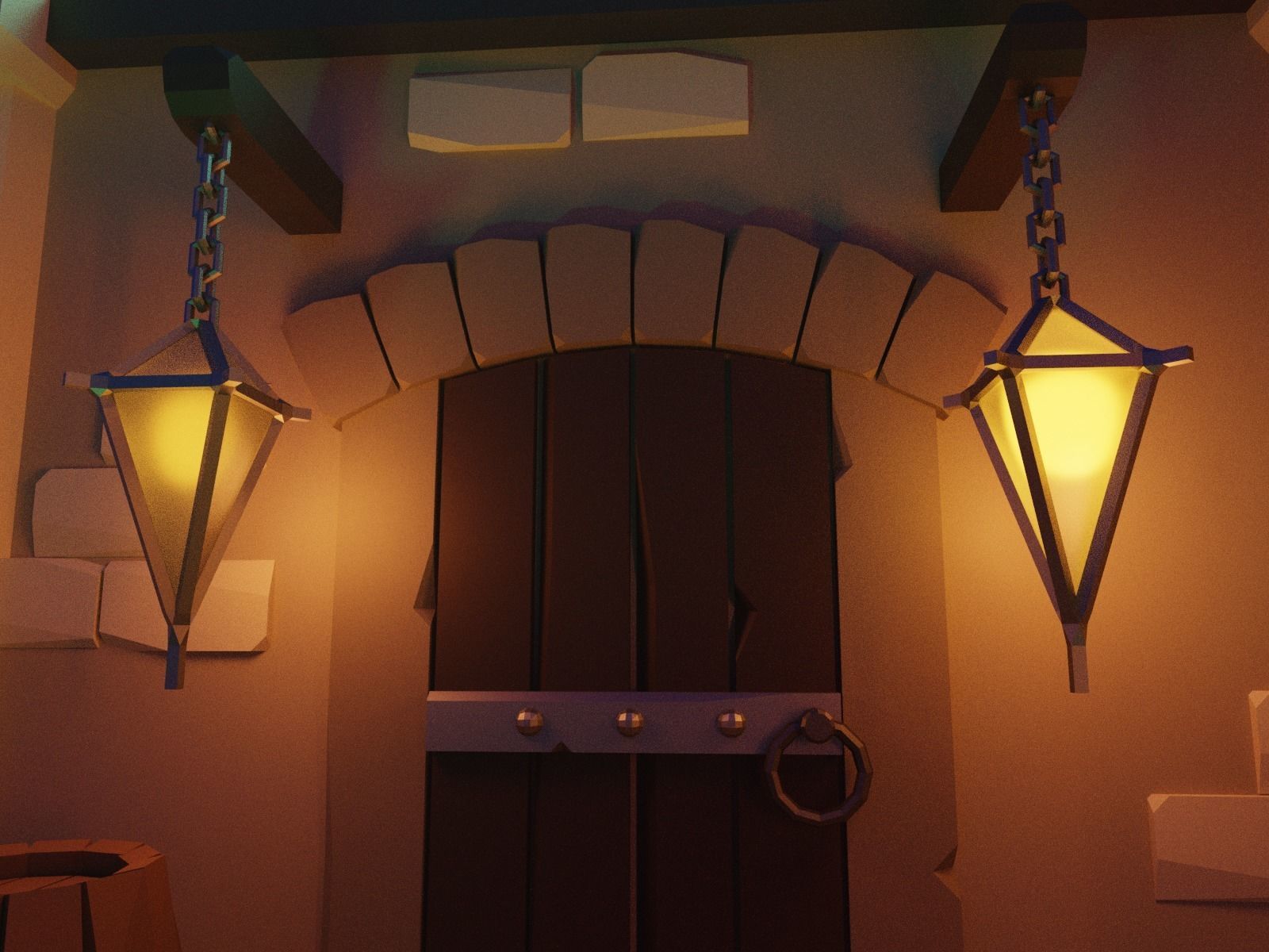 Cartoon Dungeon Scene 3D model | CGTrader