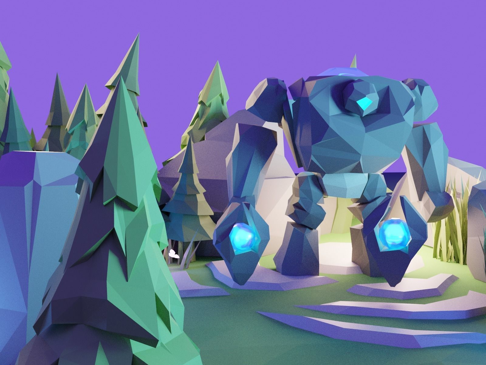Cartoon League of Legion Blue Buff 3D model | CGTrader
