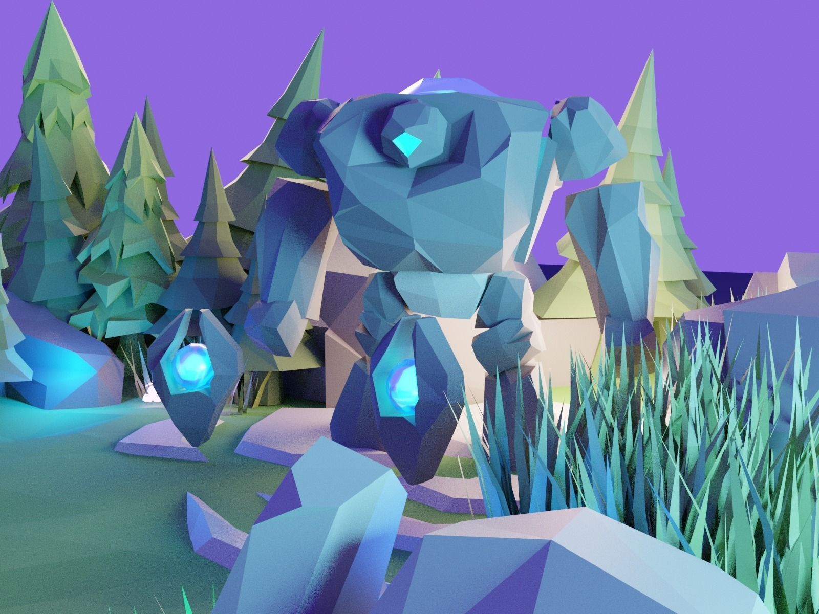 Cartoon League of Legion Blue Buff 3D model | CGTrader