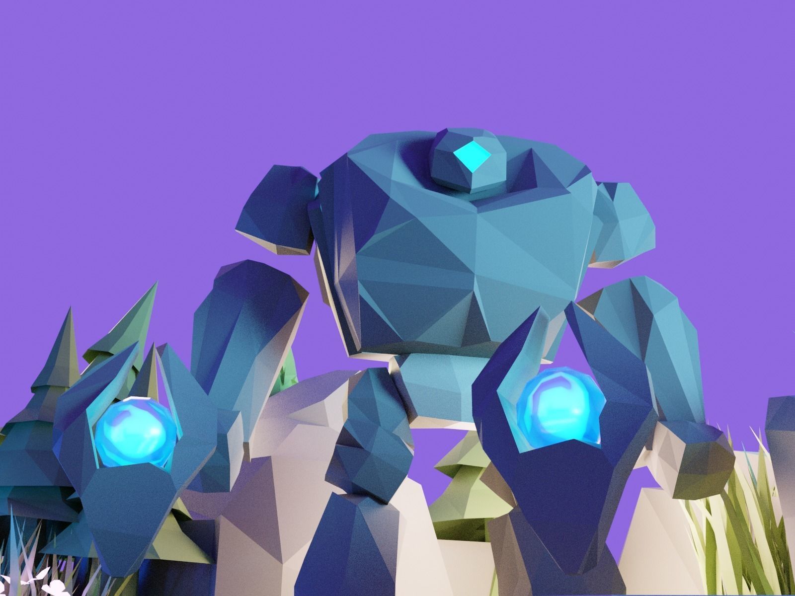 Cartoon League of Legion Blue Buff 3D model | CGTrader
