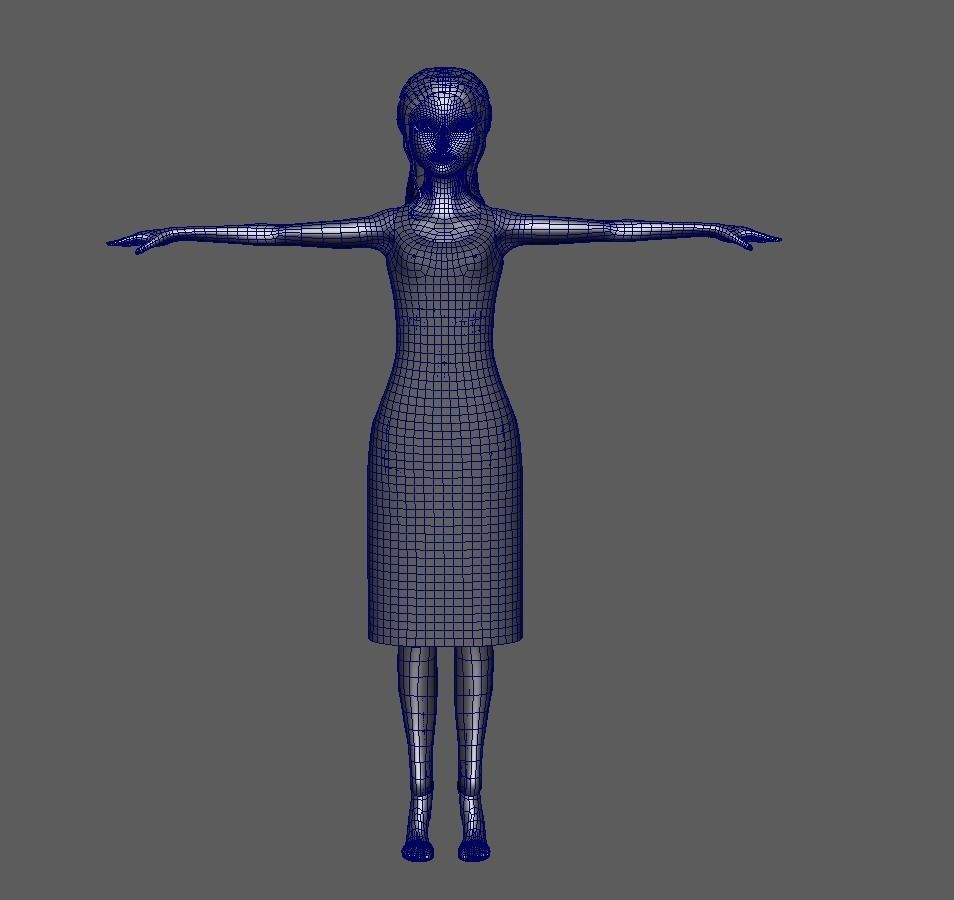 3D model cartoon character indian woman VR / AR / low-poly | CGTrader